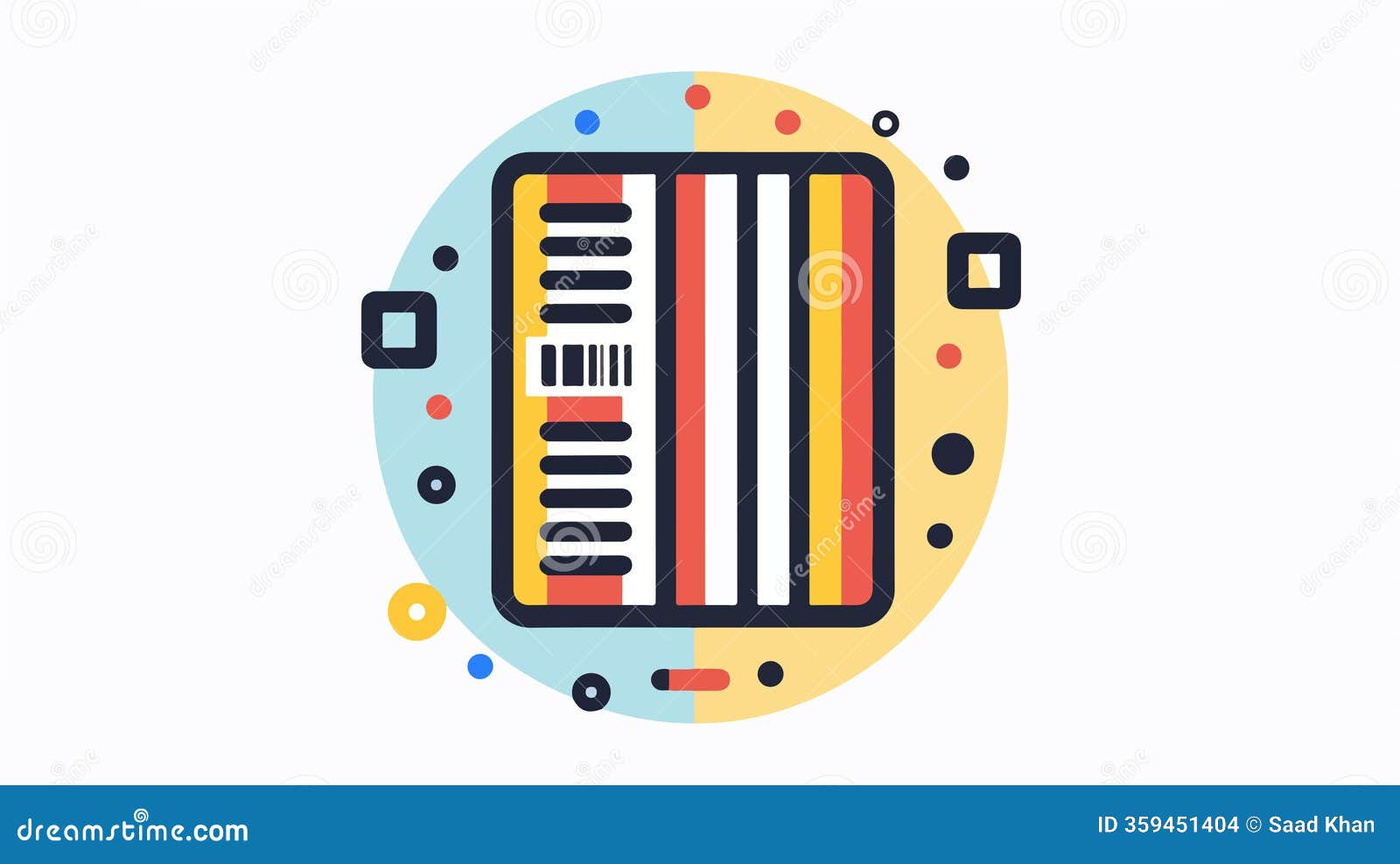 Identity Barcode Icon for Security and Verification Purposes Stock ...