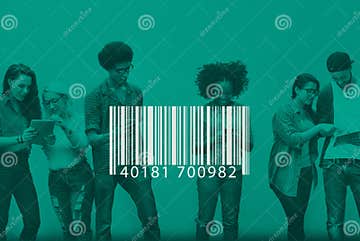 Barcode Identification Label Encryption Tag Concept Stock Photo - Image ...