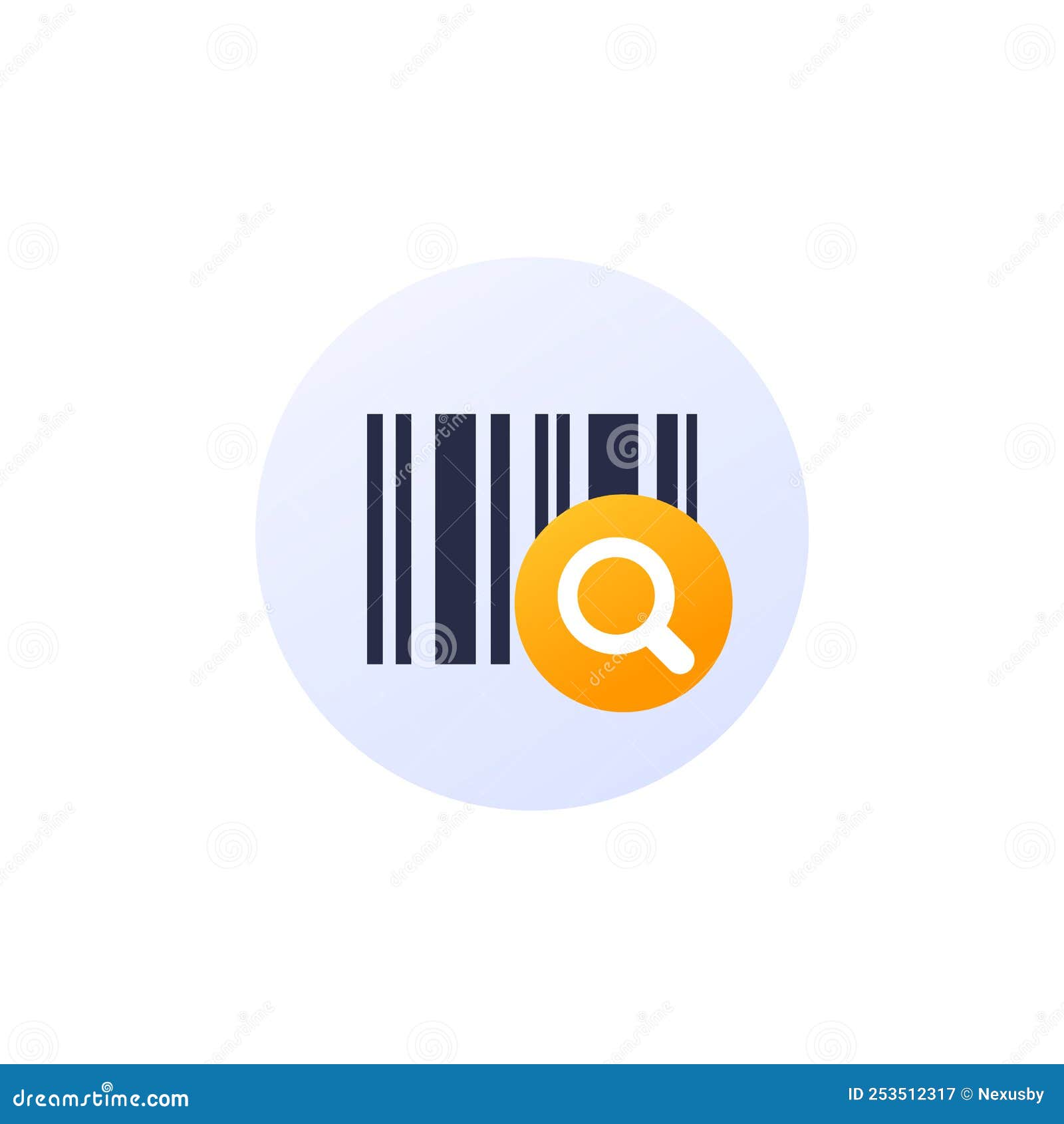 Barcode Identify or Search Icon, Vector Stock Vector - Illustration of ...