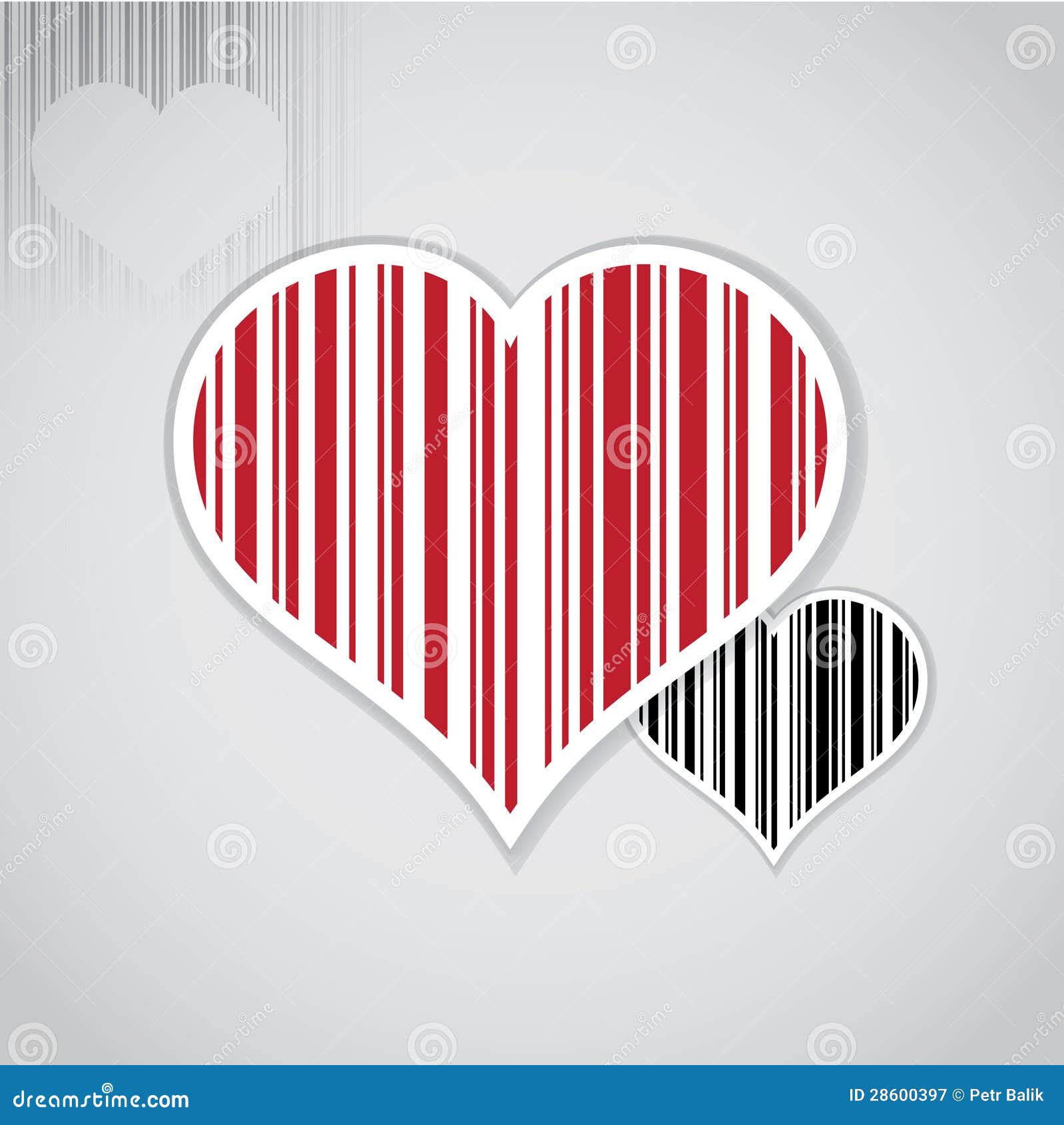 Barcode Image with Heart Symbol Stock Illustration - Illustration of ...
