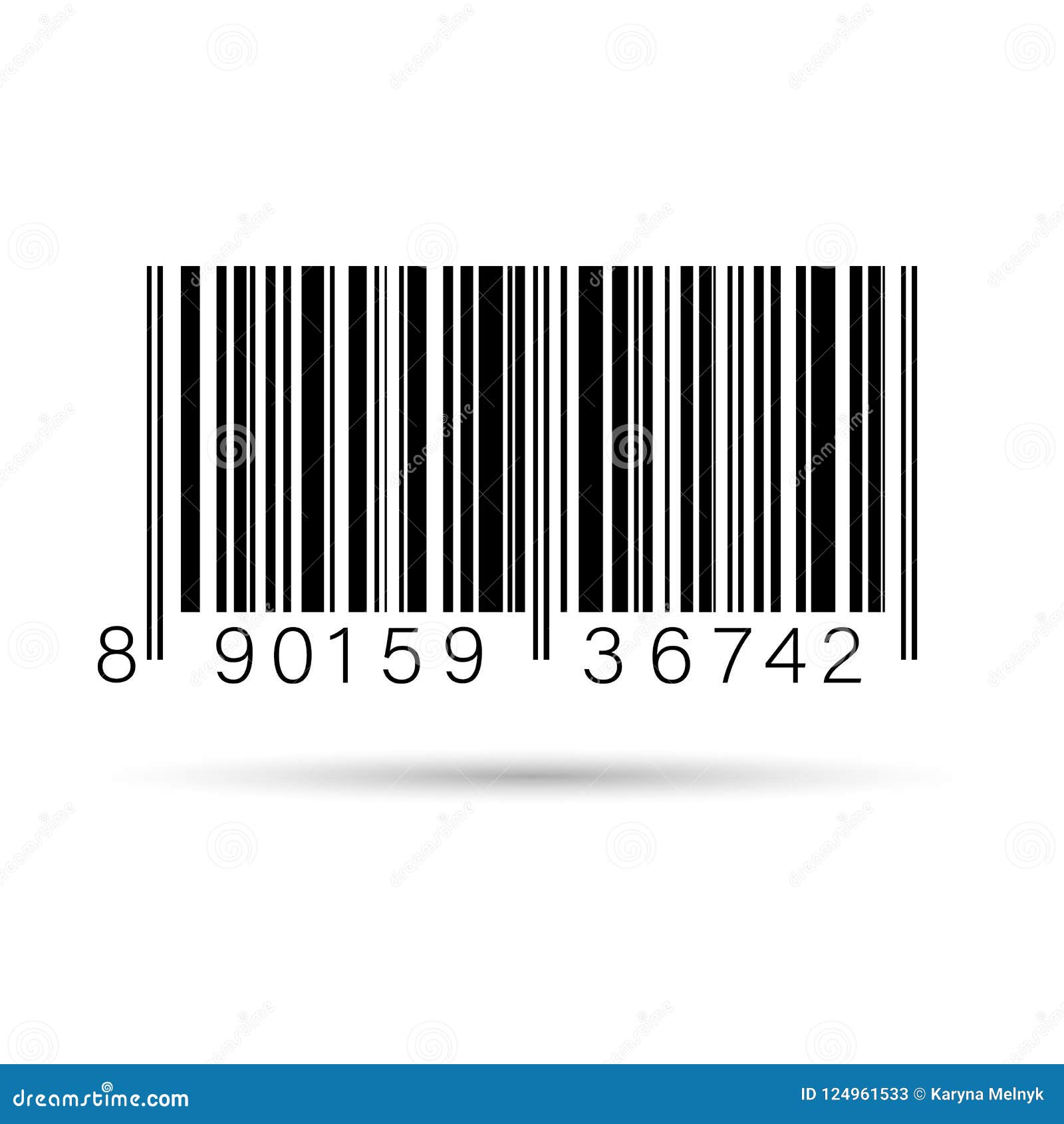 Barcode Isolated on Transparent Background. Stock Vector - Illustration ...