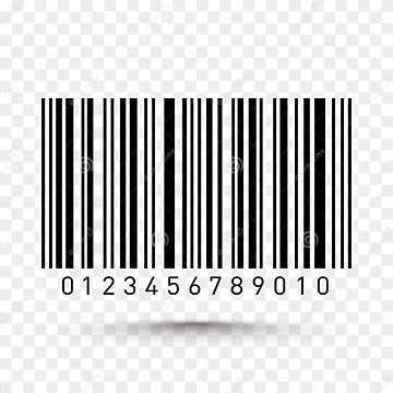 Barcode Isolated on Transparent Background. Vector Icon Stock Vector ...