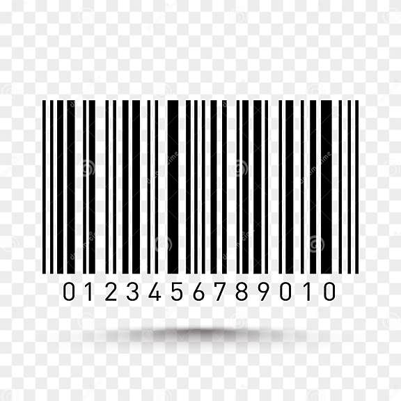 Barcode Isolated on Transparent Background. Vector Icon Stock Vector ...