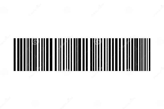 Barcode Isolated on White Background. Code Stripes Sticker Stock ...