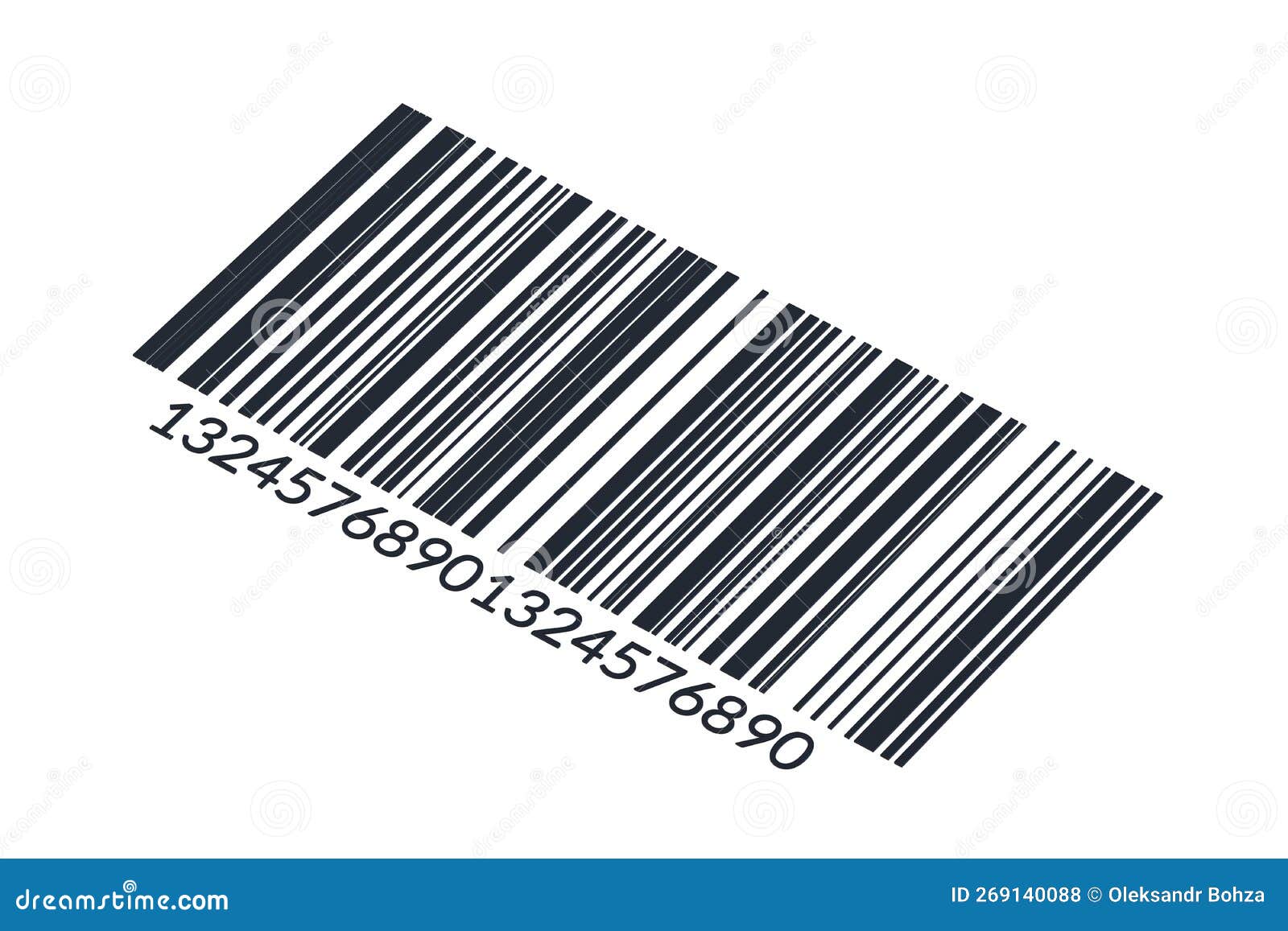 Barcode Isolated on White Background Stock Illustration - Illustration of scanning, symbol ...