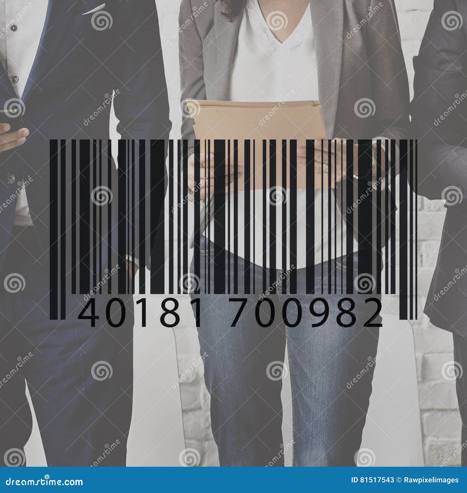 Barcode Label Business People Graphic Concept Stock Image - Image of ...