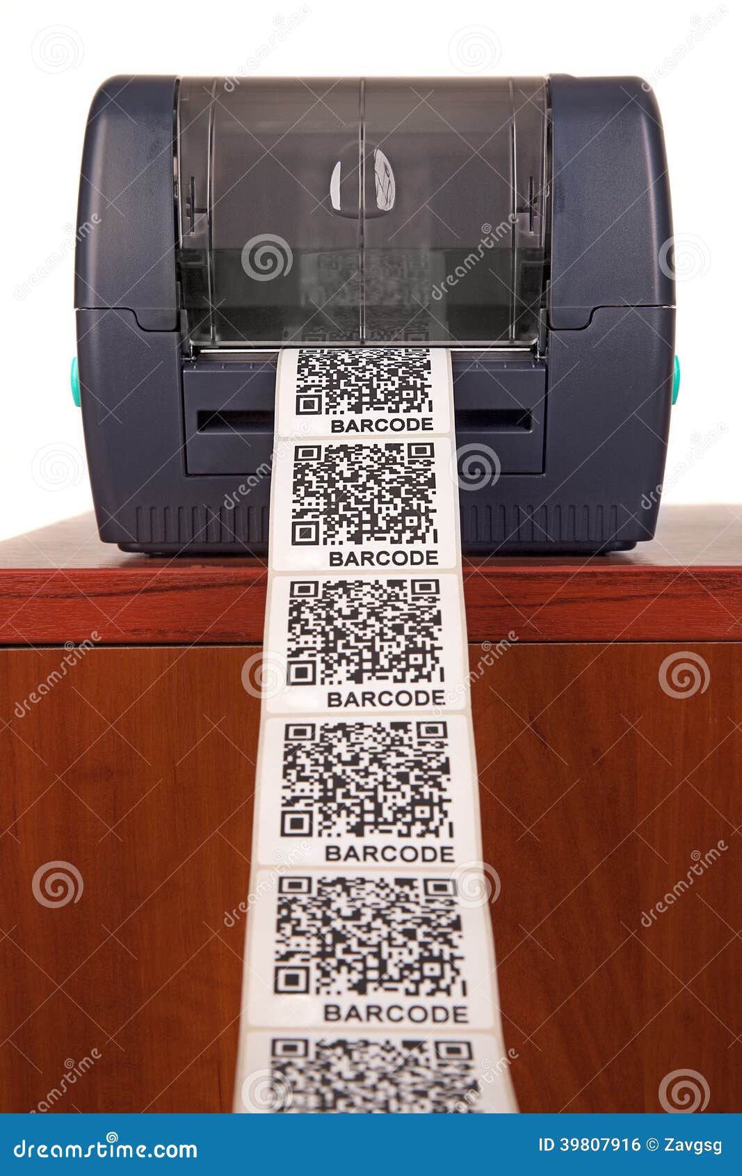 Barcode label printer stock photo. Image of black, printout - 39807916
