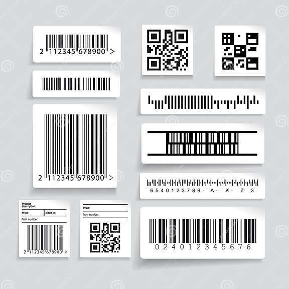Barcode label set vector stock vector. Illustration of inventory - 71228222