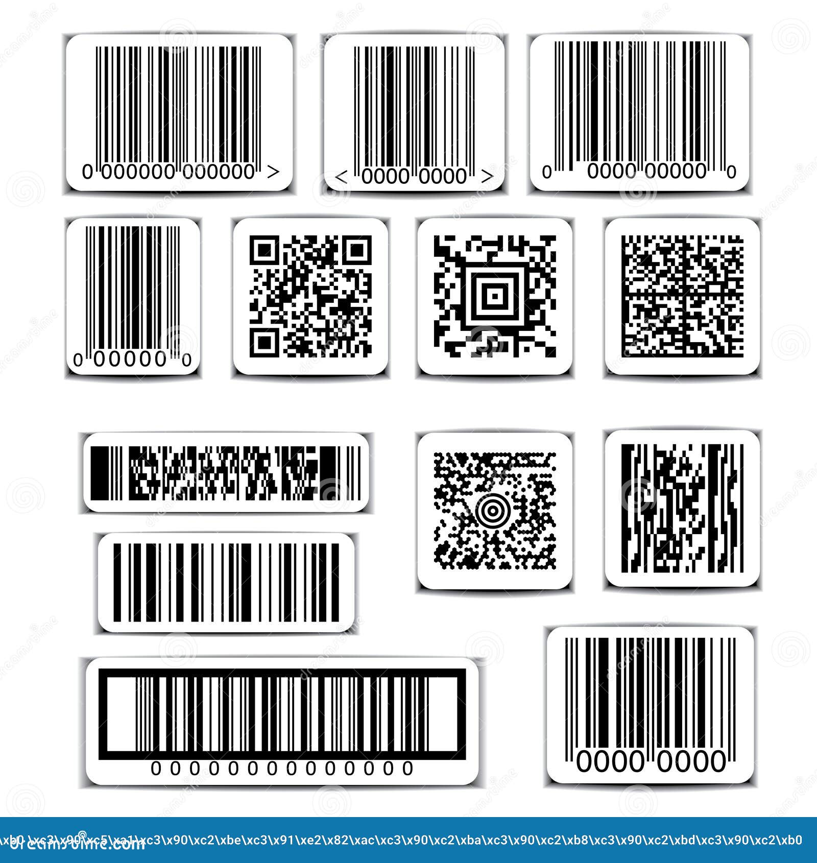 Barcode Label Delivery Template, Cargo Icons, Fragile, Recycle ...