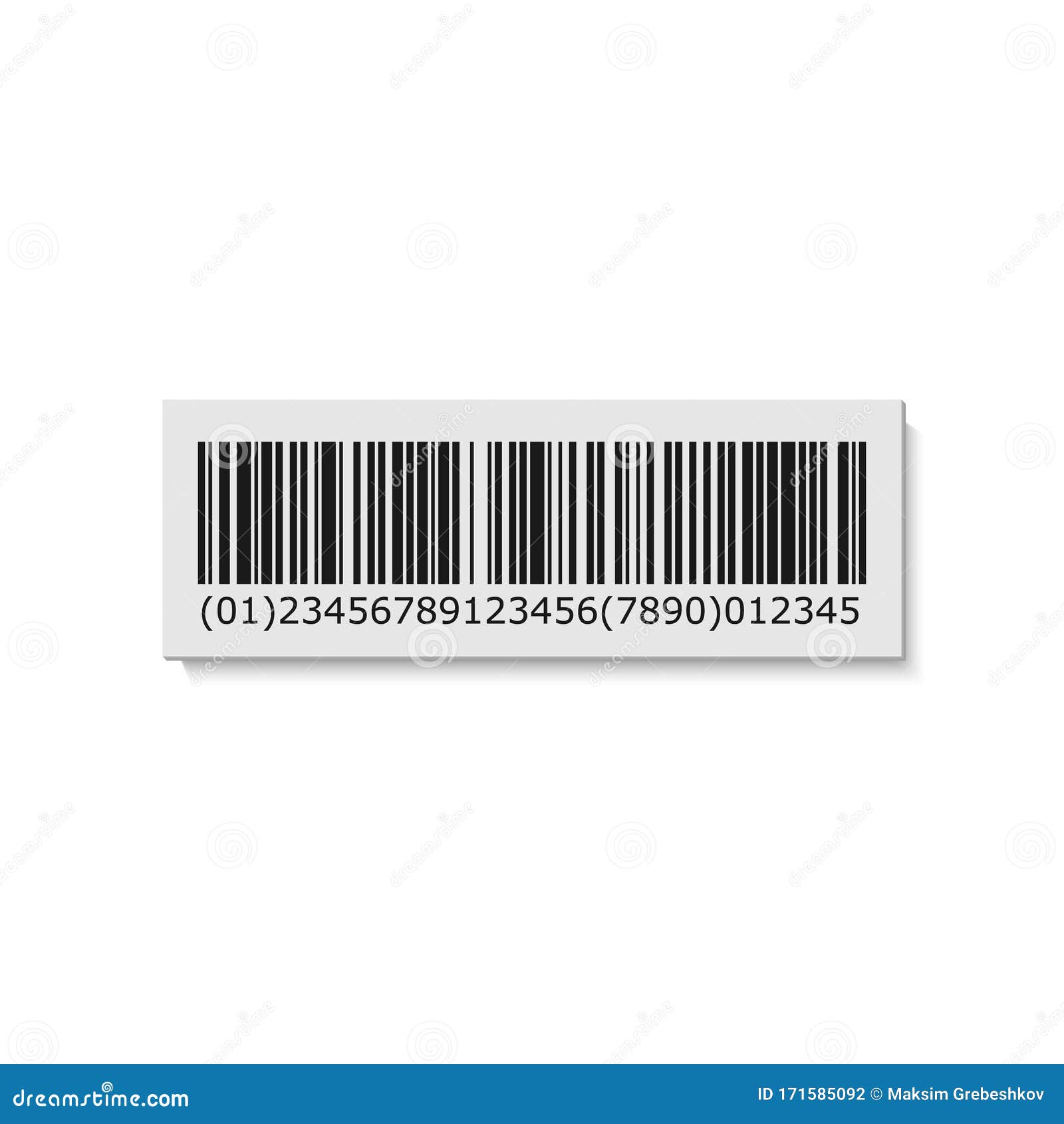 Barcode label sticker stock illustration. Illustration of scanner ...