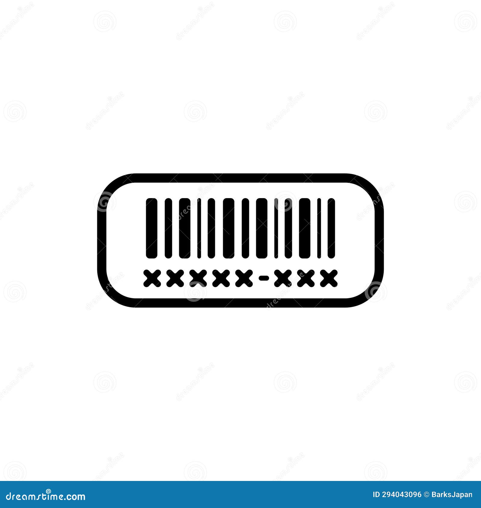 Barcode Label Vector Icon Illustration Stock Illustration ...