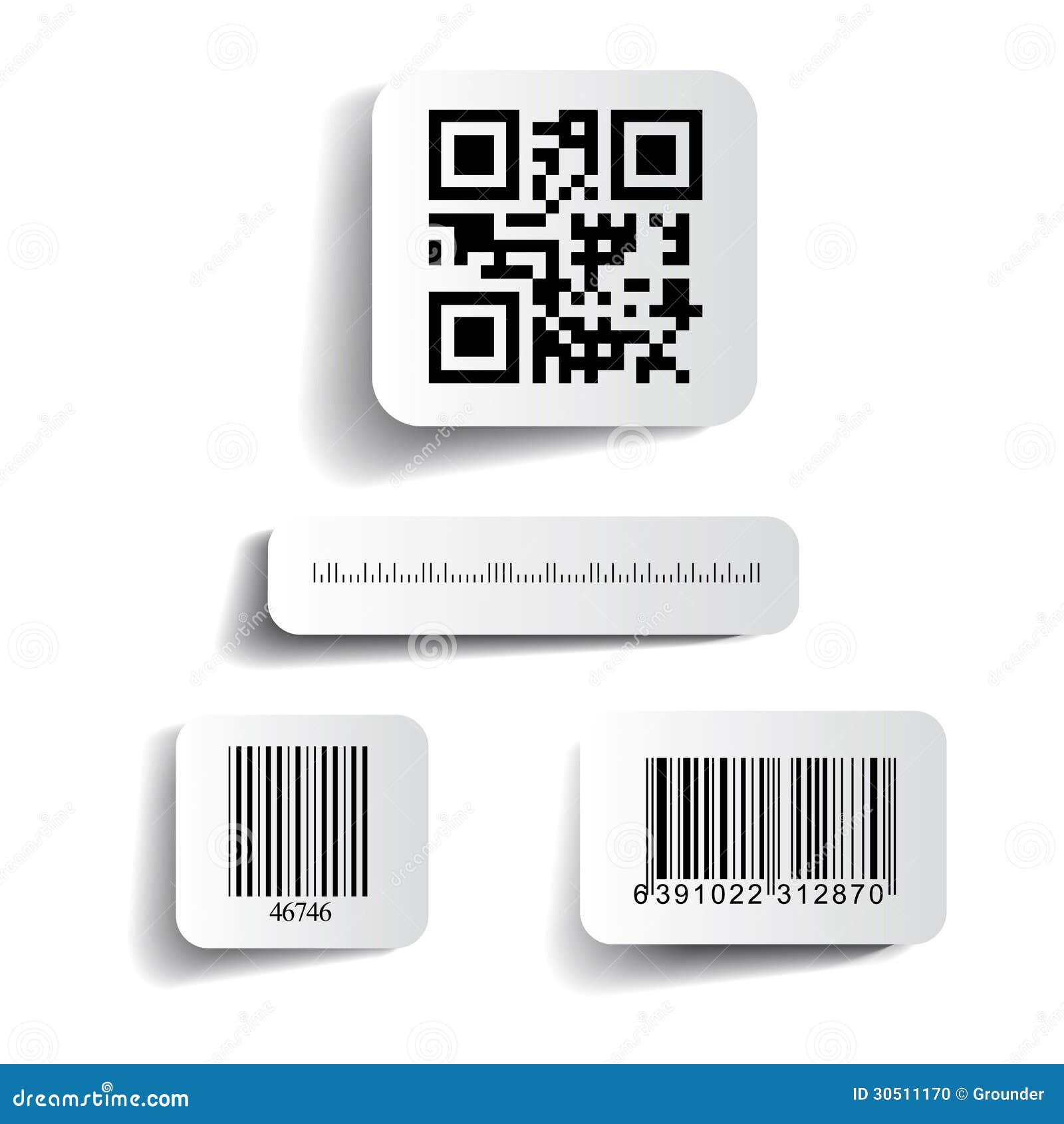 Barcode label vector stock vector. Illustration of merchandise - 30511170