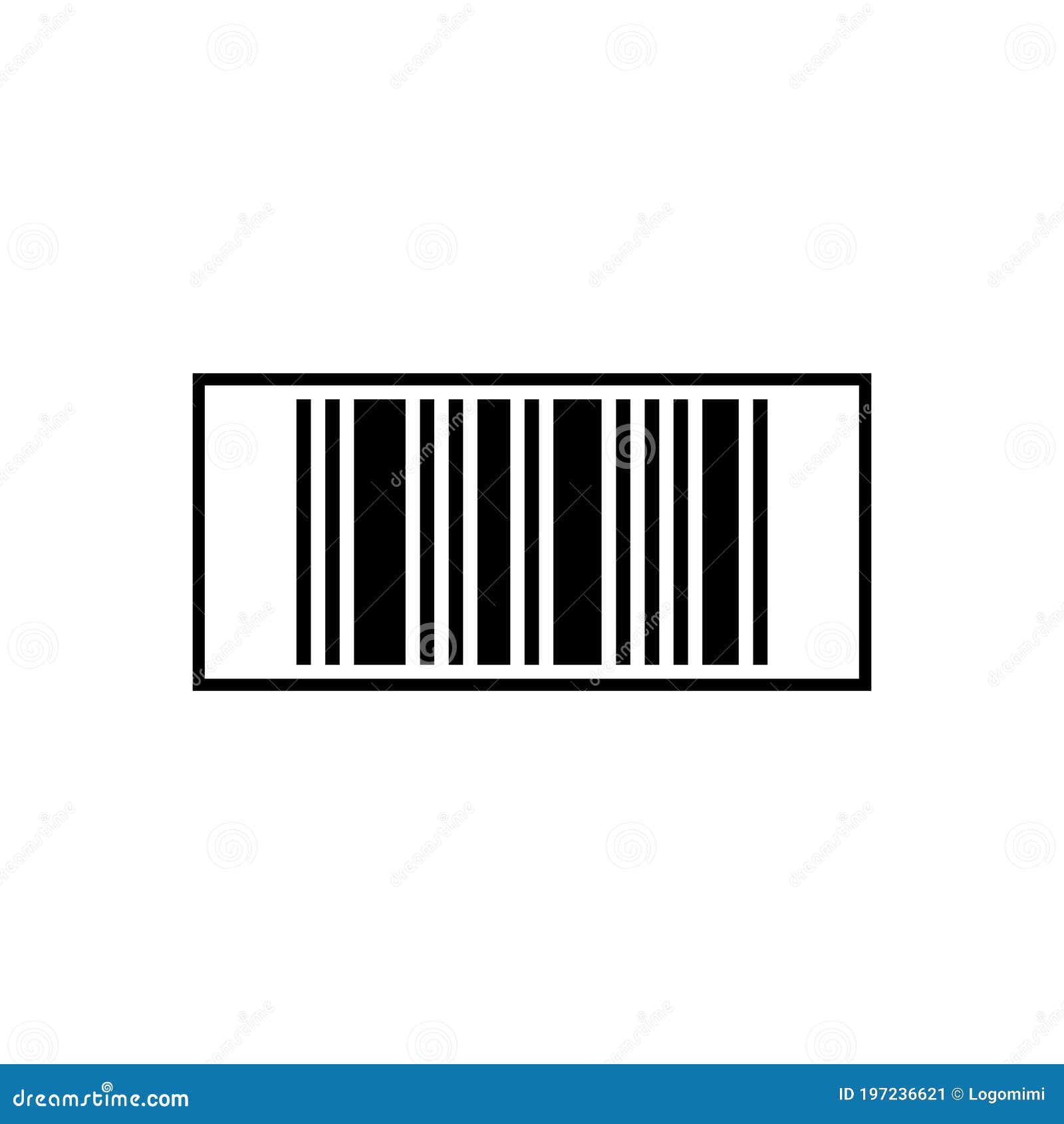 Barcode Line Icon Design, Bar Code Scanner Vector Illustration Stock ...