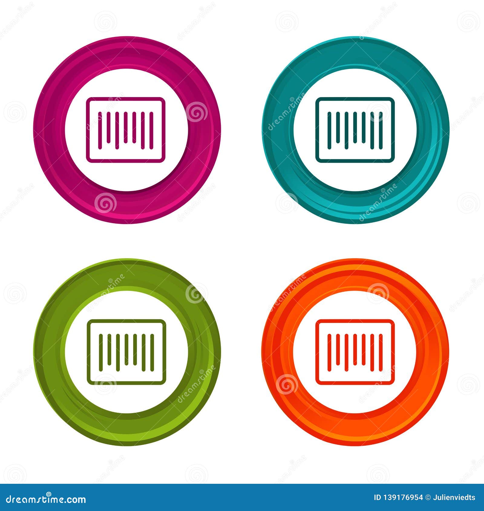 Barcode Line Icon. Barcode With Lens Vector Illustration Isolated On ...
