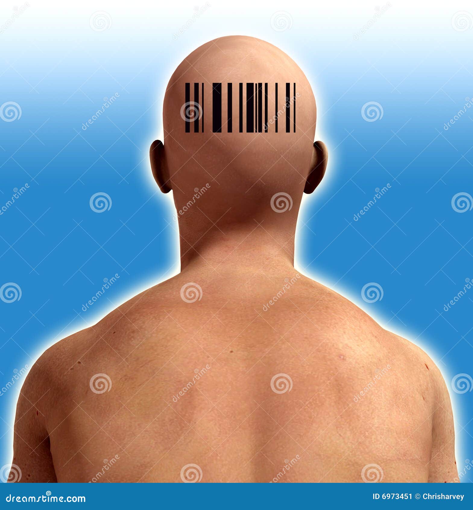 Barcode Man stock illustration. Illustration of colour - 6973451