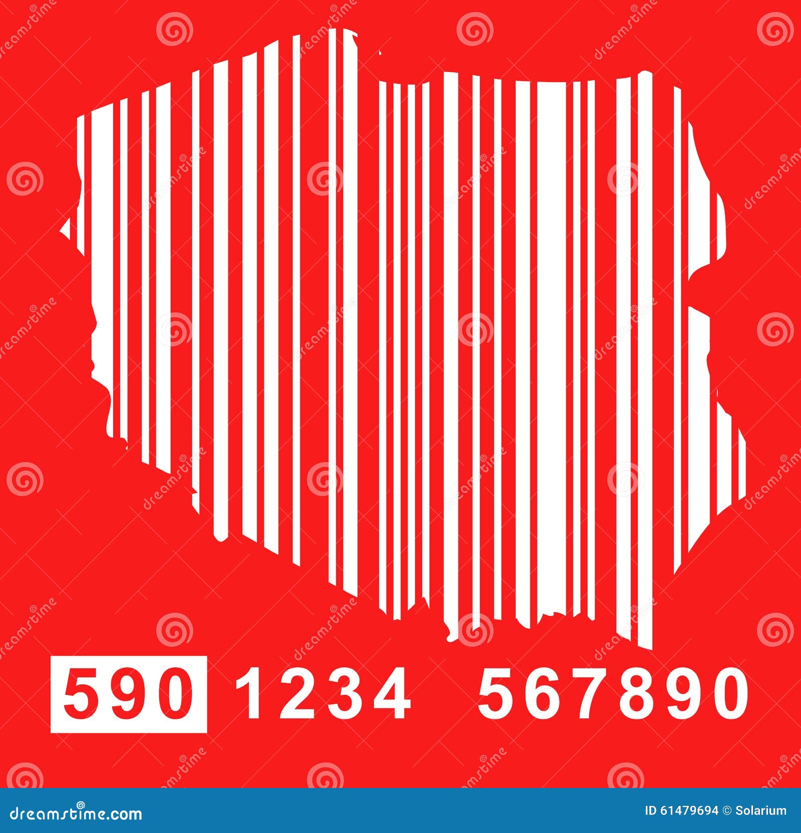 Barcode stock vector. Illustration of scanned, parallel - 61479694
