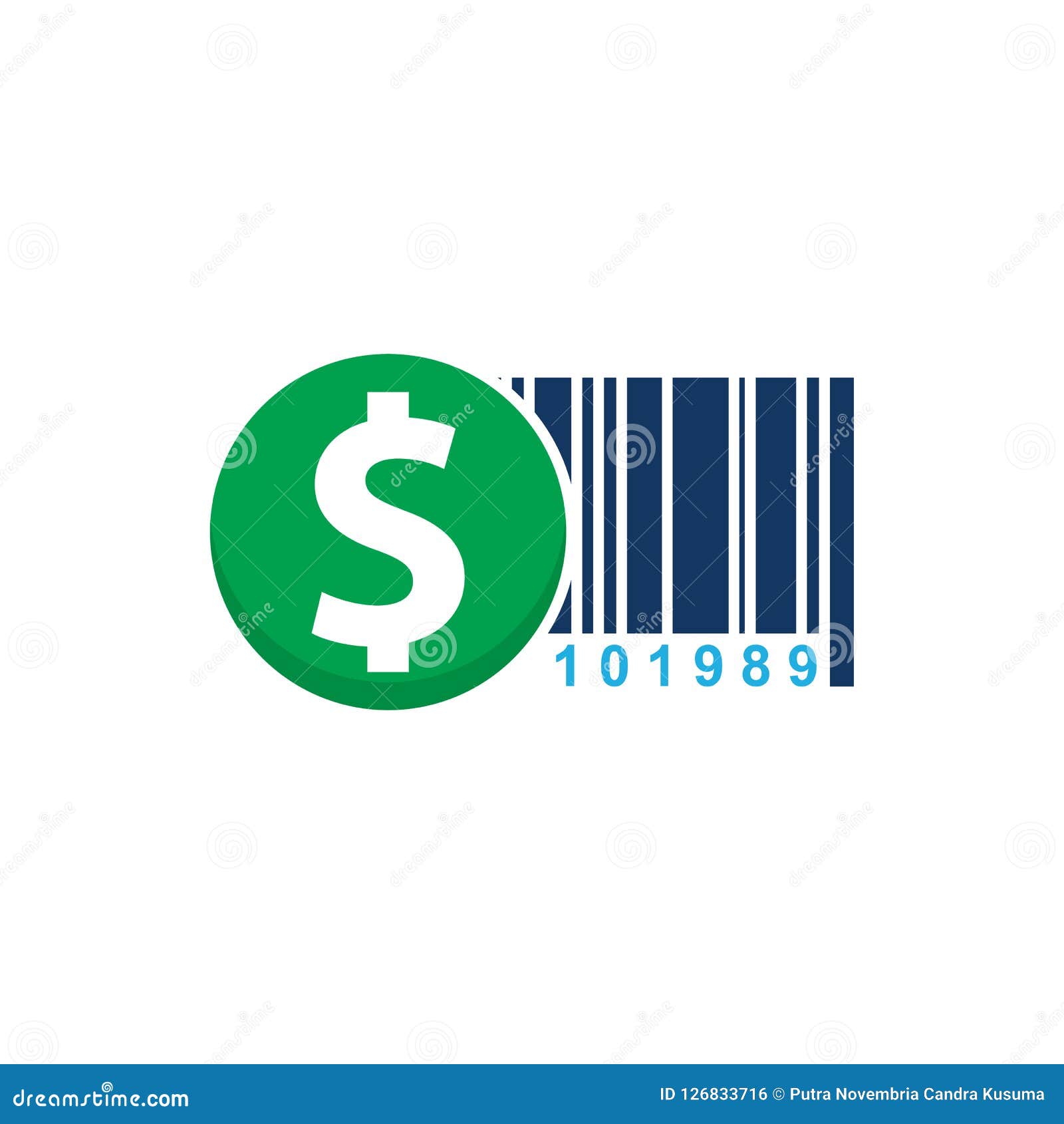 Barcode Money Logo Icon Design Stock Illustration - Illustration of ...