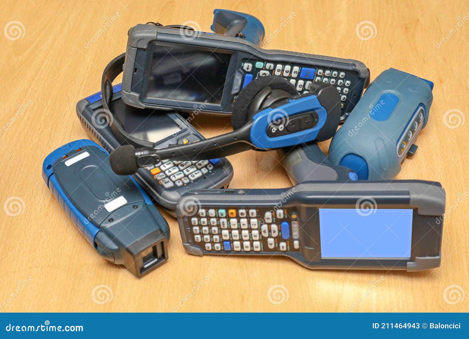 Barcode Portable Computers stock image. Image of distribution - 211464943