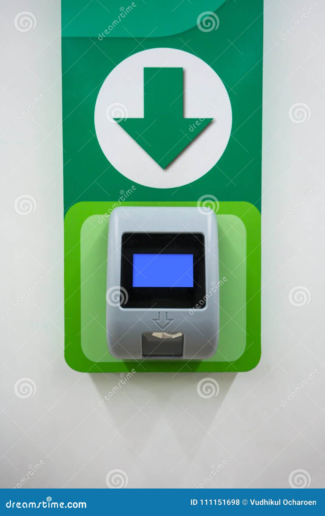 Barcode Price Scanner Machine Installed on Wall for Store Self-service ...