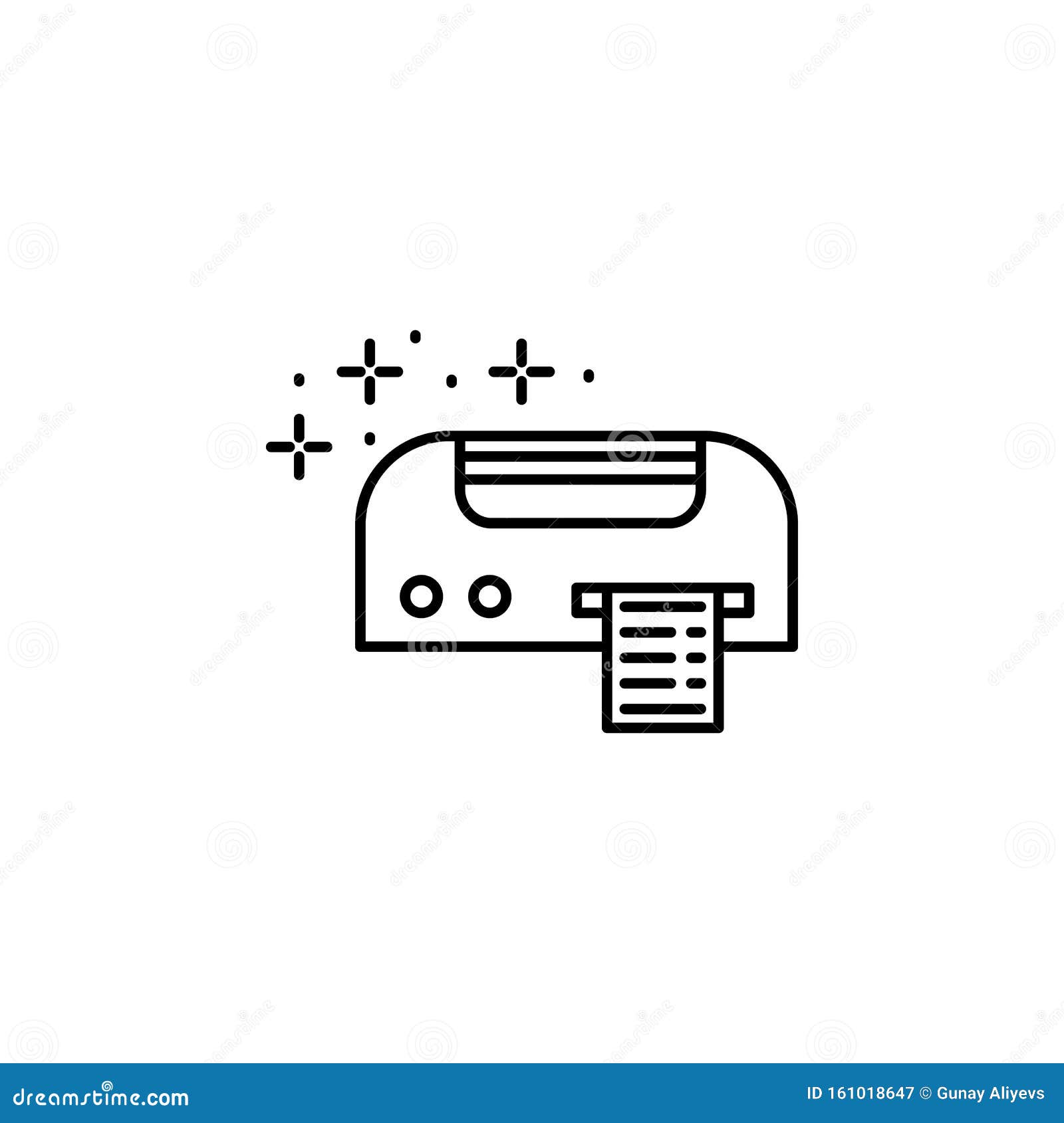 Barcode Printer Icon. Element of Qr Code and Barcode Icon Stock ...