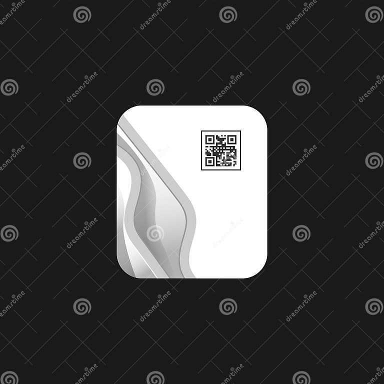 Barcode Qr Label with Abstract White Texture Clipart Stock Illustration ...