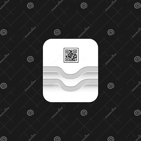 Barcode Qr Label with Abstract White Texture Design Stock Vector ...