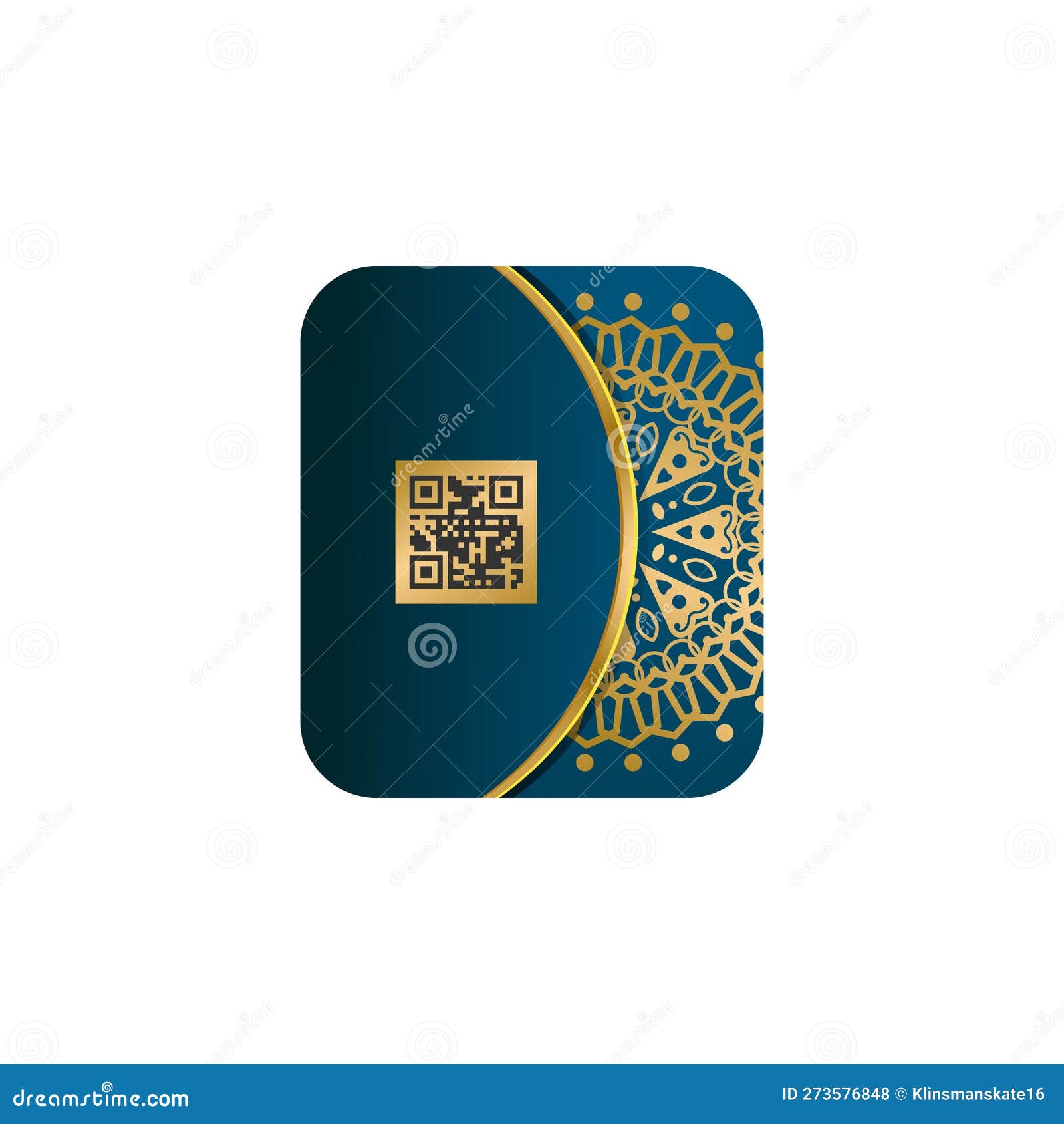 Barcode Qr Label with Ethnic Luxury Mandala Design Stock Vector ...