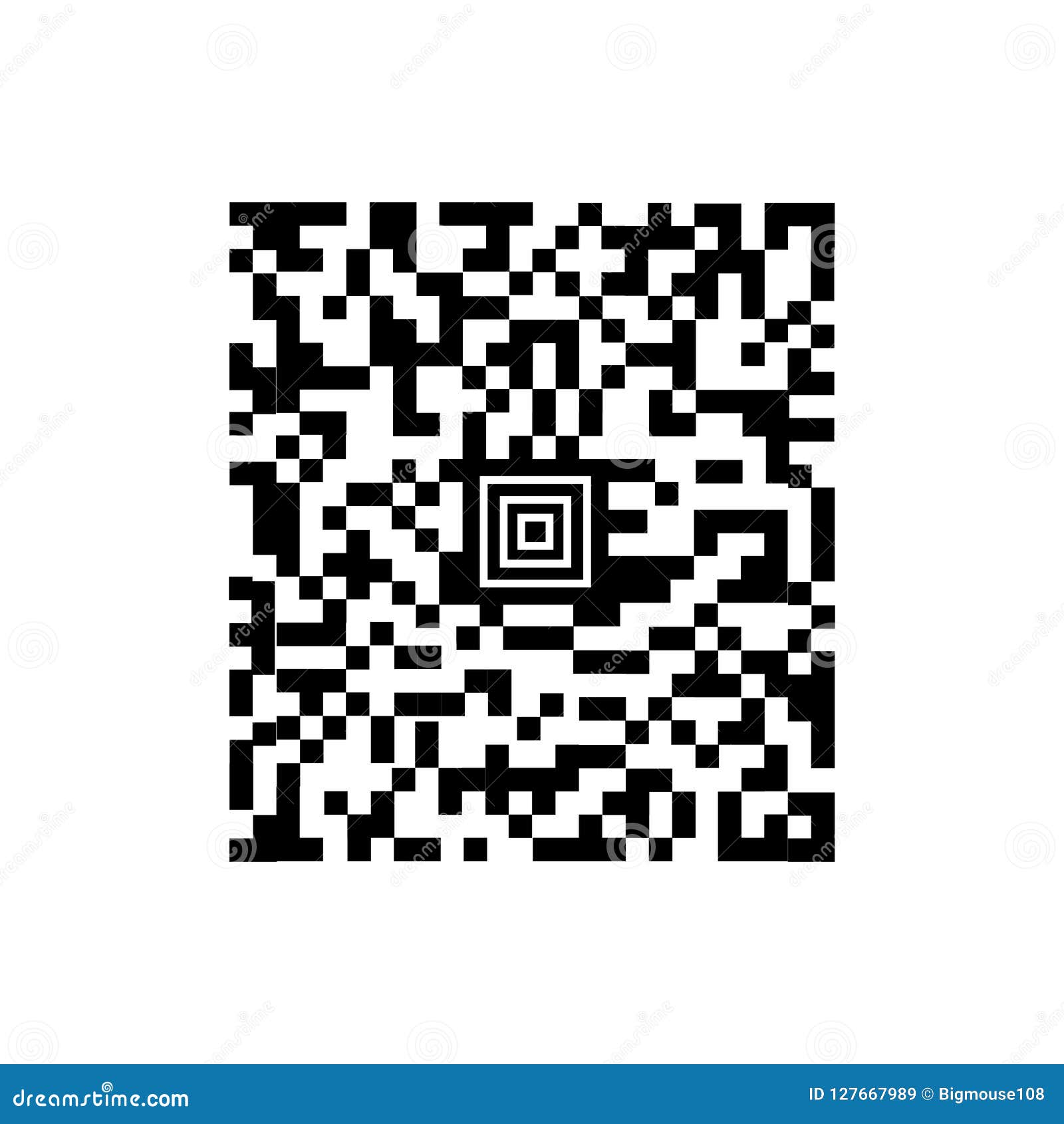 Barcode or QR Code Isolated on a Background. Vector Stock Vector ...