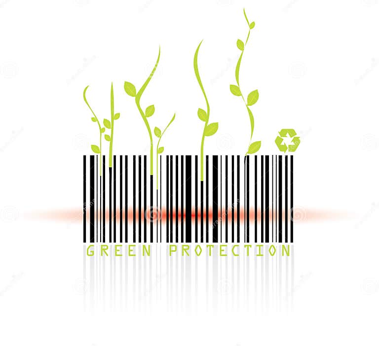 Barcode and reader beam stock vector. Illustration of environment ...