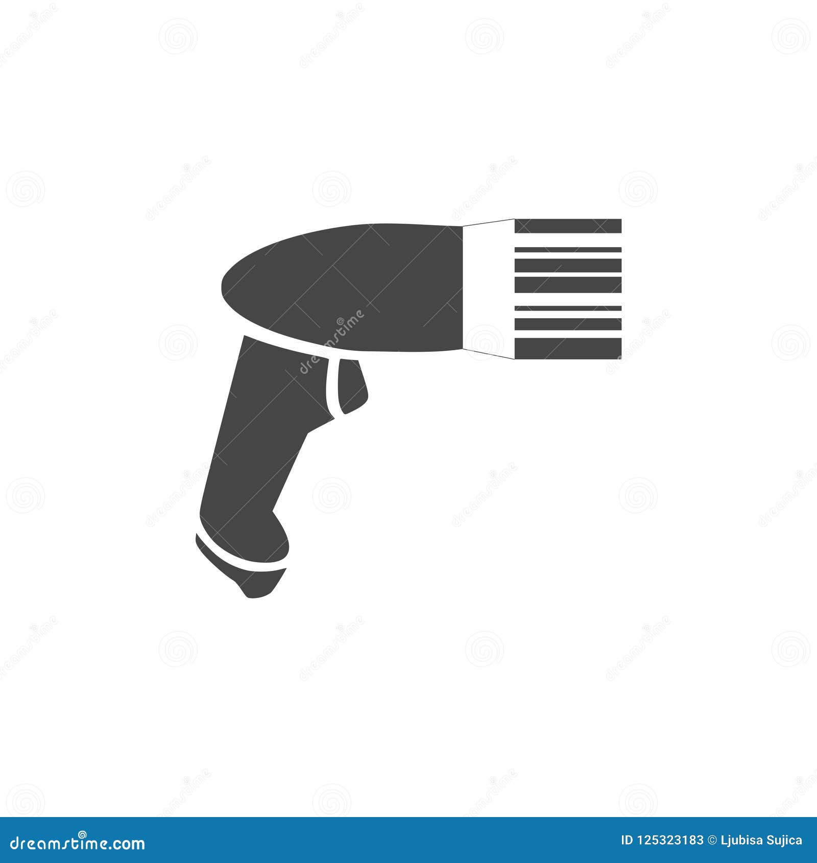 Barcode Reader Icon. Identification Tool Symbol - Vector. Basic RGB ...