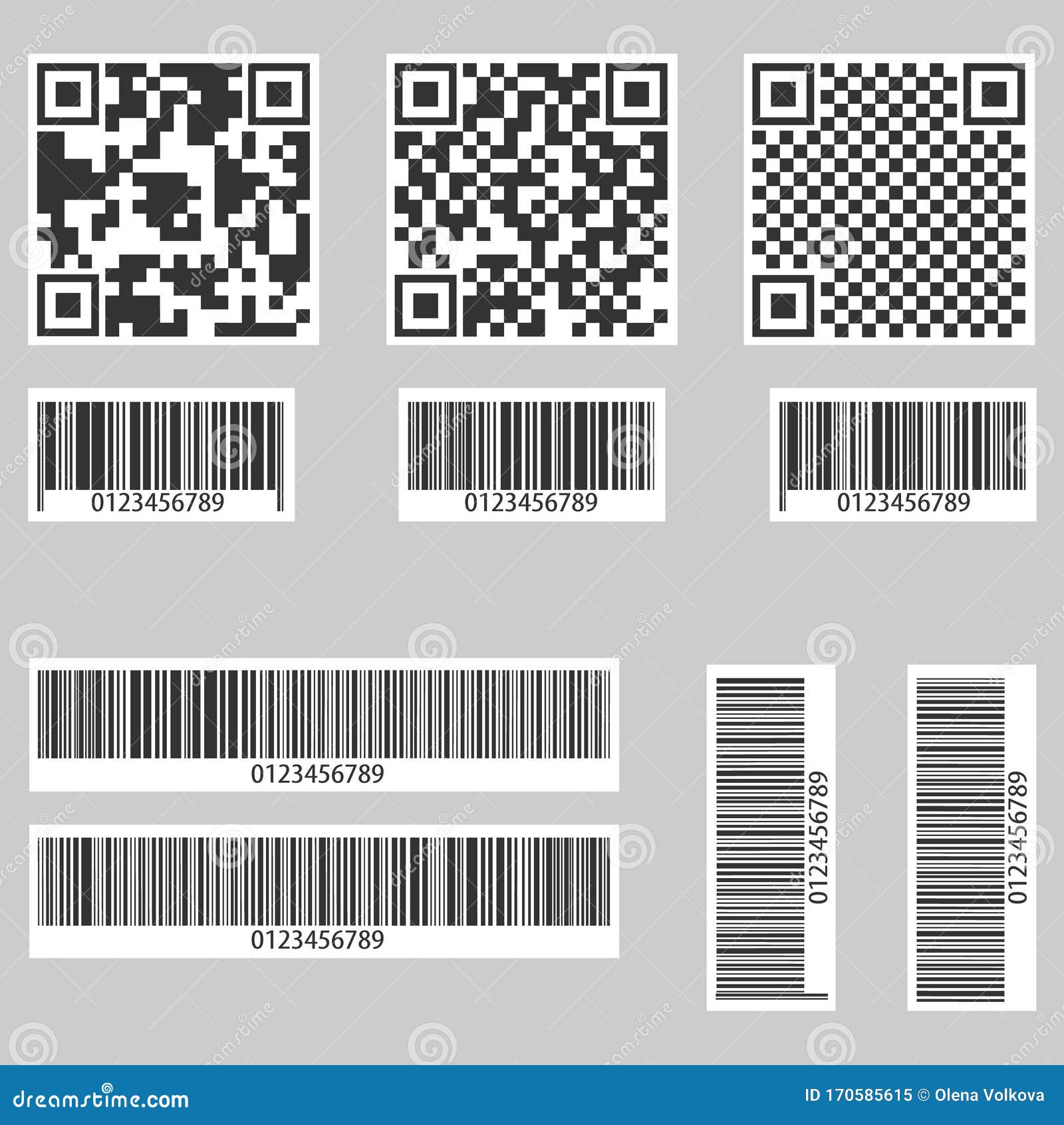 Barcode. Realistic Barcode Isolated on White Background Stock ...