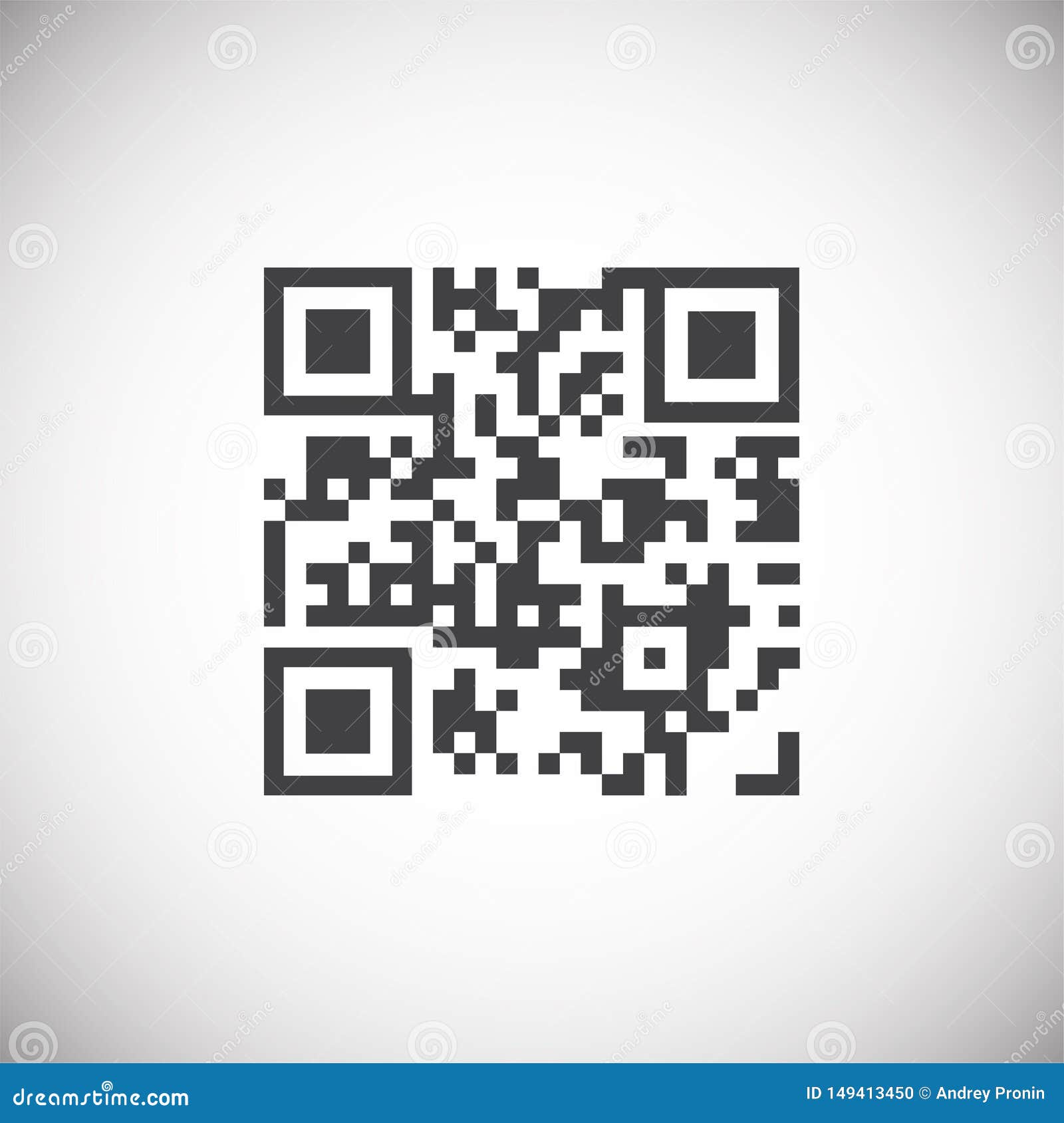 Barcode Related Icon on Background for Graphic and Web Design. Simple ...