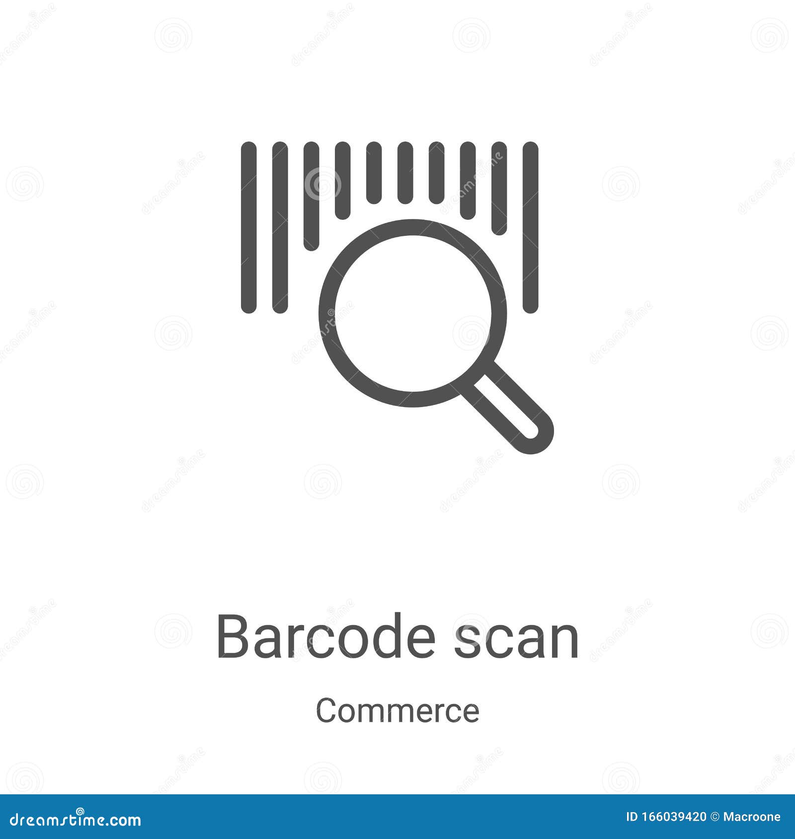 Barcode Scan Icon Vector from Commerce Collection. Thin Line Barcode ...