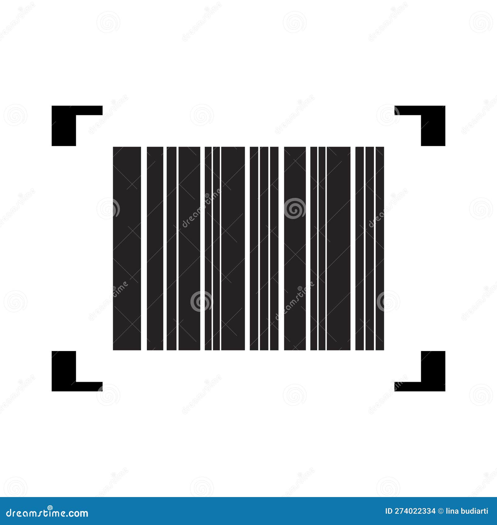 Barcode scan icon stock vector. Illustration of coding - 274022334