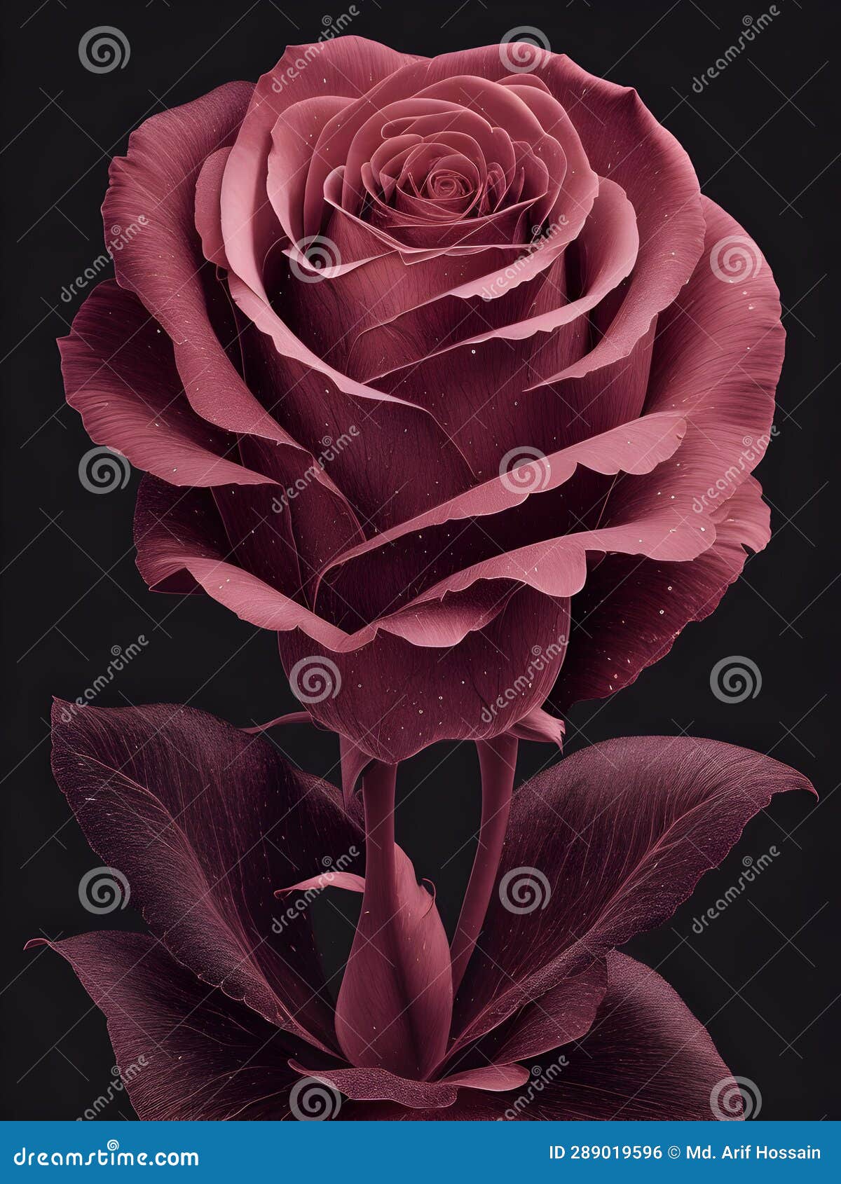 Barcode Scanlines Rose Generated by Ai Stock Illustration ...