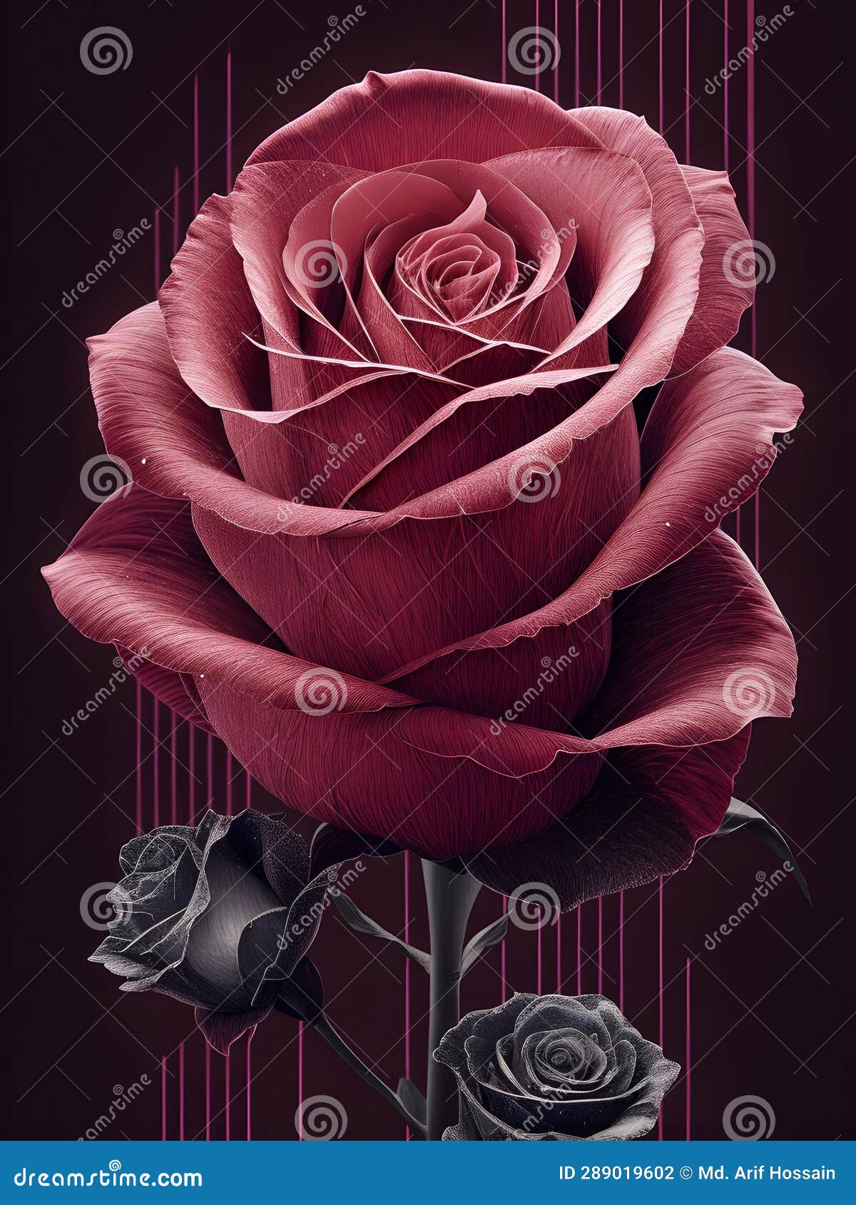 Barcode Scanlines Rose Generated By Ai Royalty-Free Stock Image ...