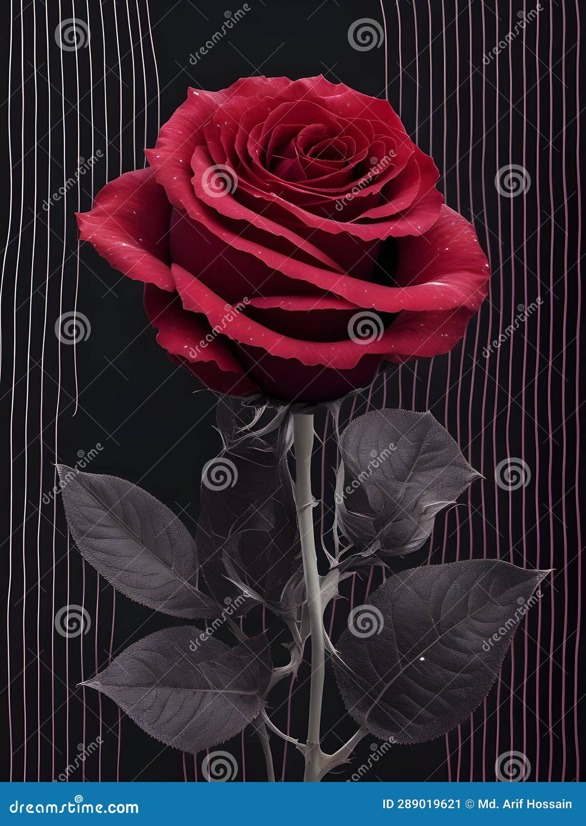 Barcode Scanlines Rose Generated By Ai Royalty-Free Stock Photography ...