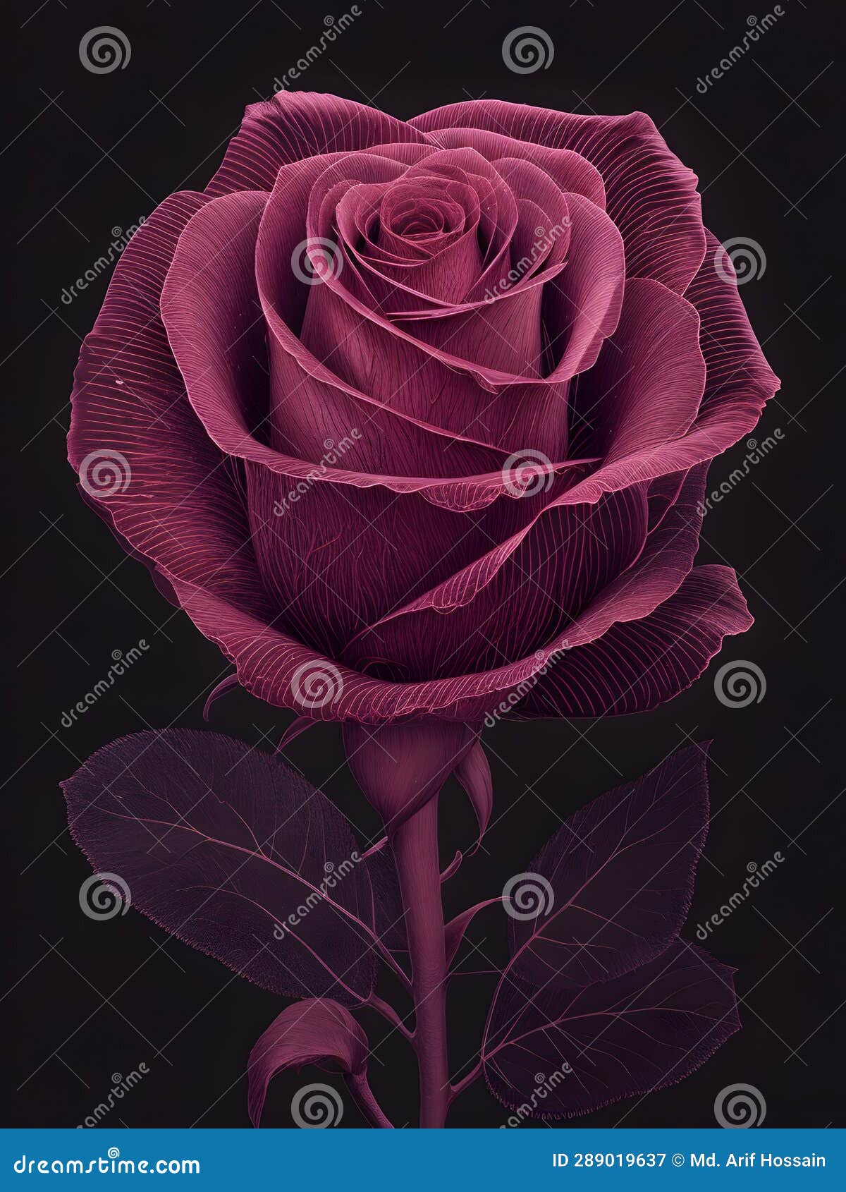 Barcode Scanlines Rose Generated by Ai Stock Illustration ...