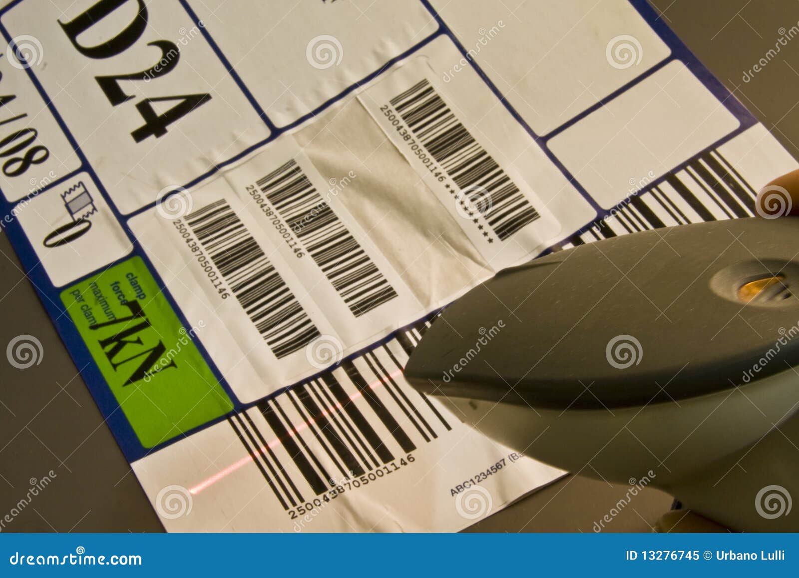 Barcode Scanner stock image. Image of macro, authenticate - 13276745