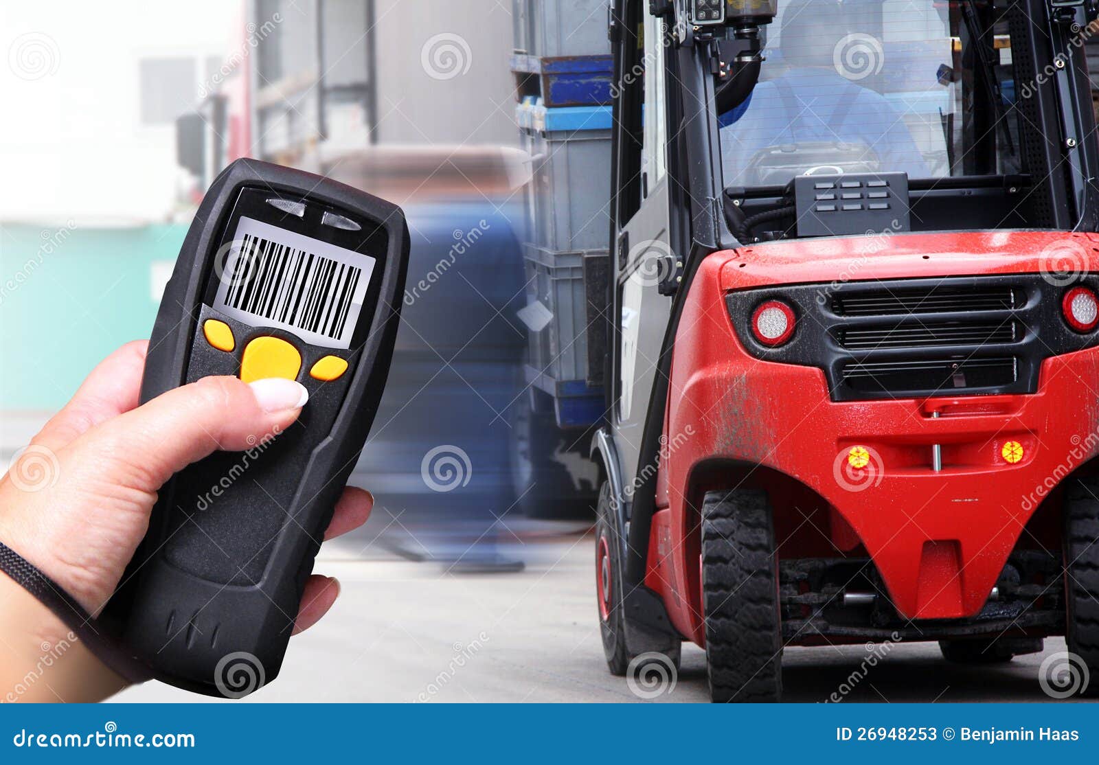 Barcode Scanner stock image. Image of logistics, factory - 26948253