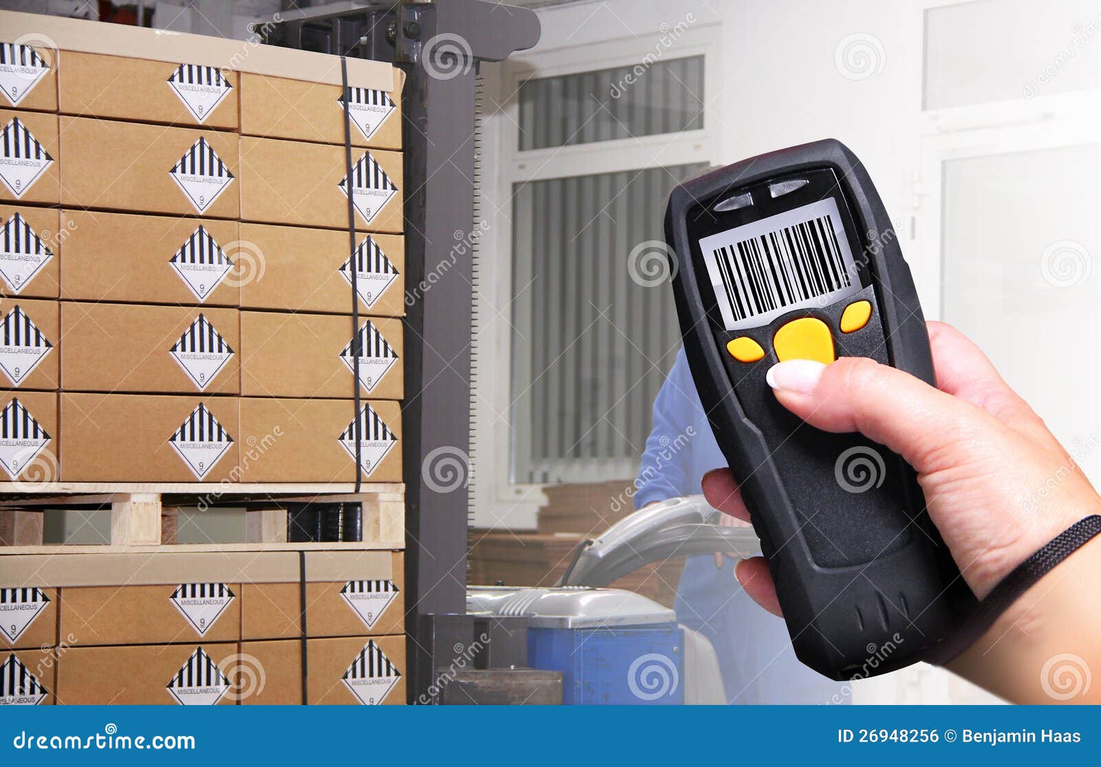 Barcode Scanner stock photo. Image of information, industry - 26948256