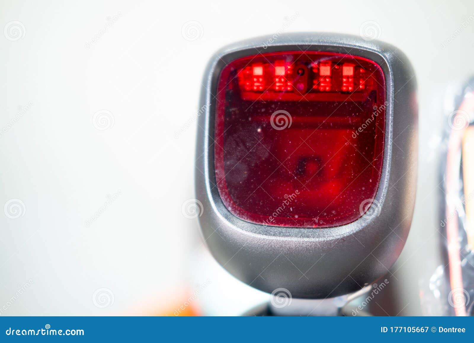 Barcode Scanner for Buying in Supermarket Stock Image - Image of ...