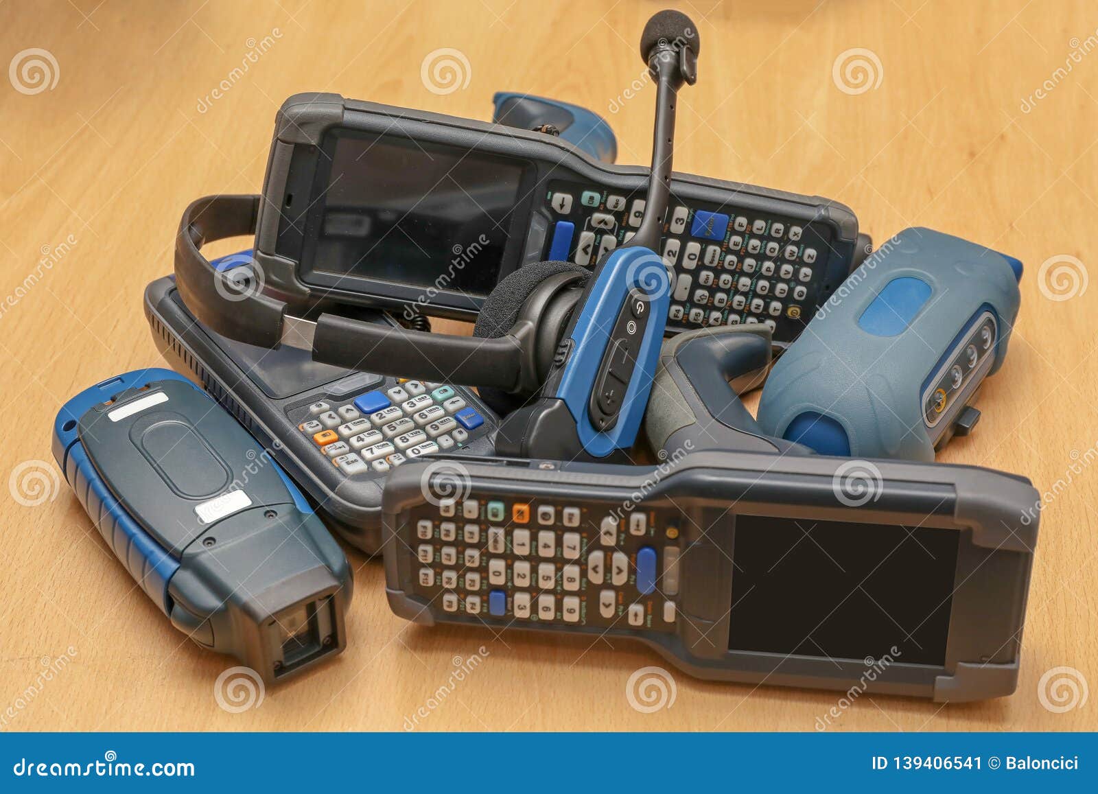 Barcode Scanner Devices stock image. Image of rfid, bunch - 139406541
