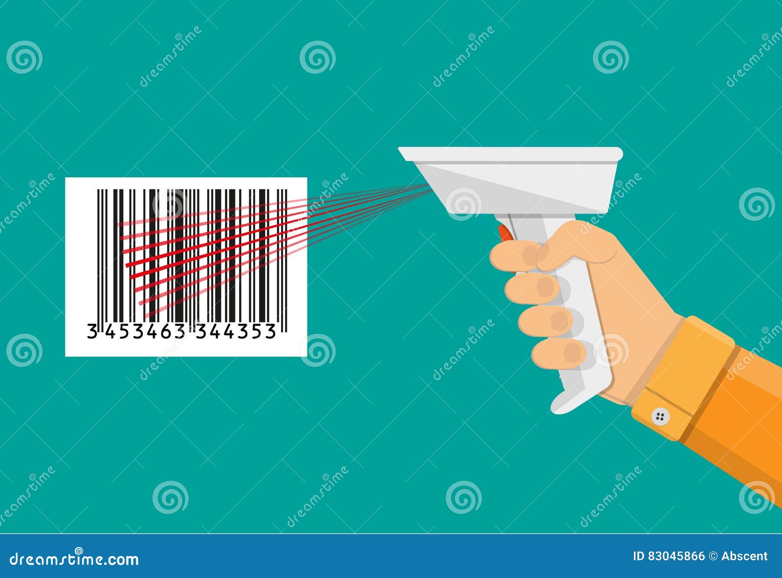 Hand Barcode Scanner Flat Stock Illustrations – 524 Hand Barcode ...