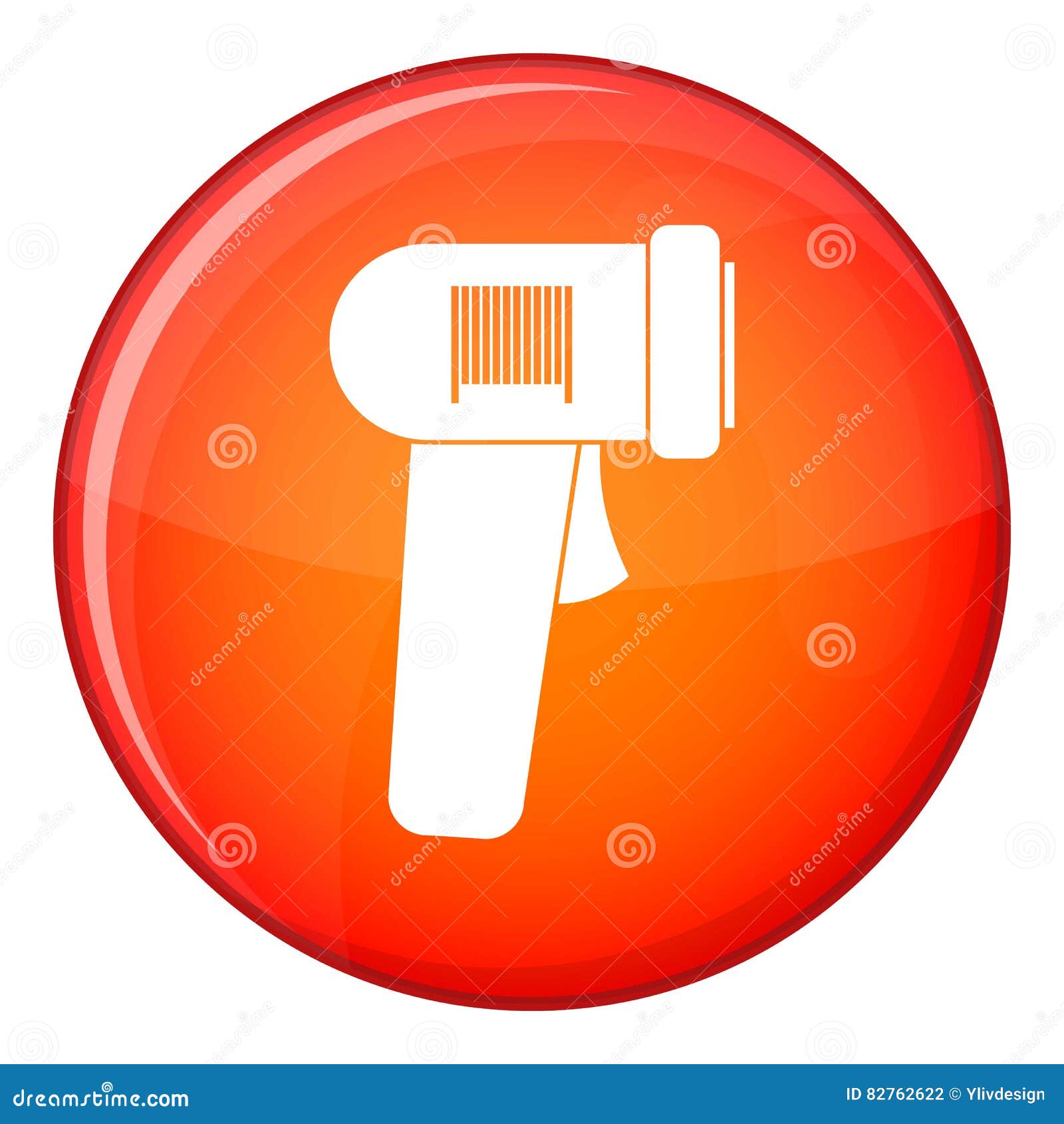 Barcode Scanner Icon, Flat Style Stock Vector - Illustration of barcode ...