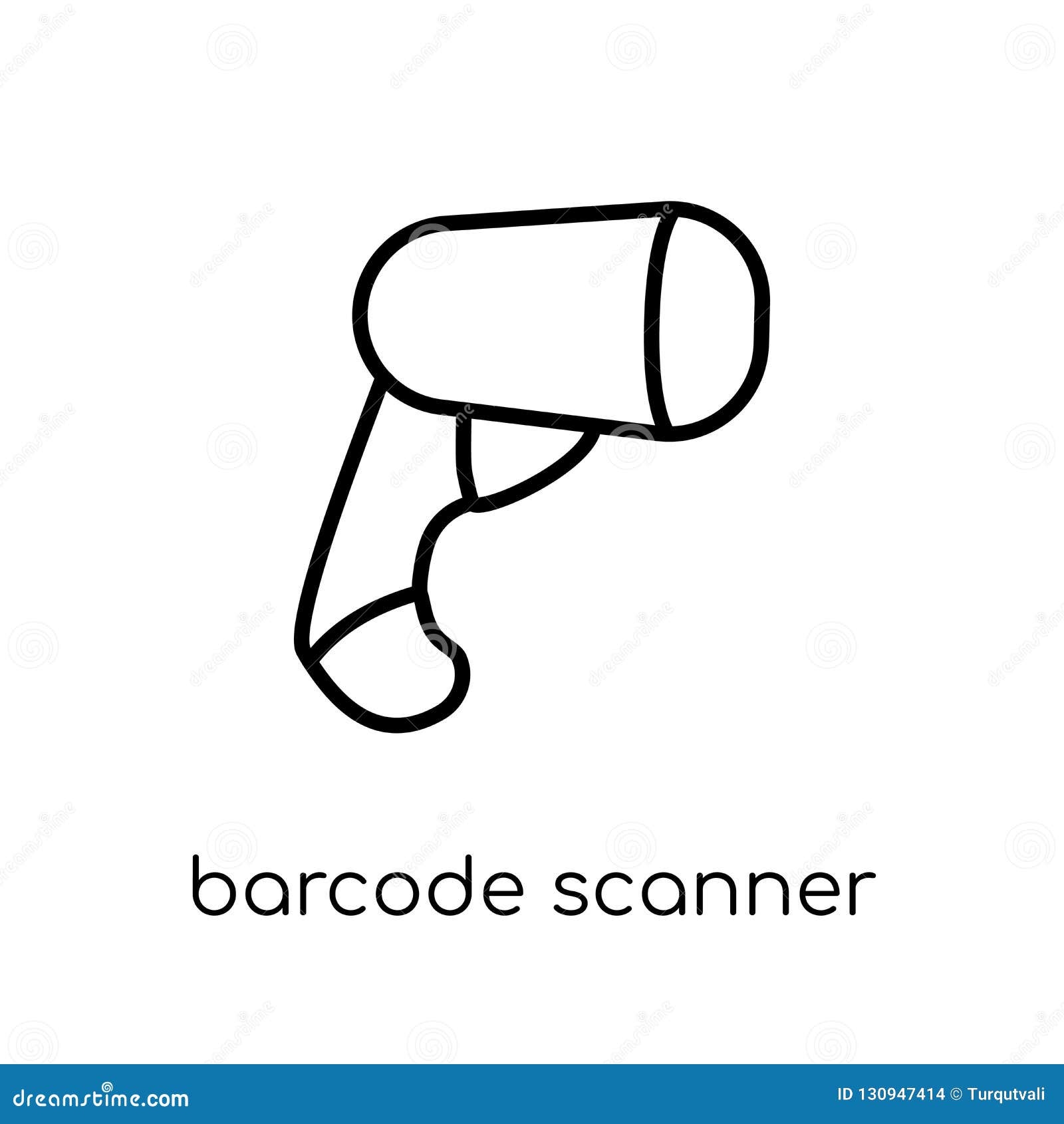 Barcode Scanner Icon. Trendy Modern Flat Linear Vector Barcode S Stock ...