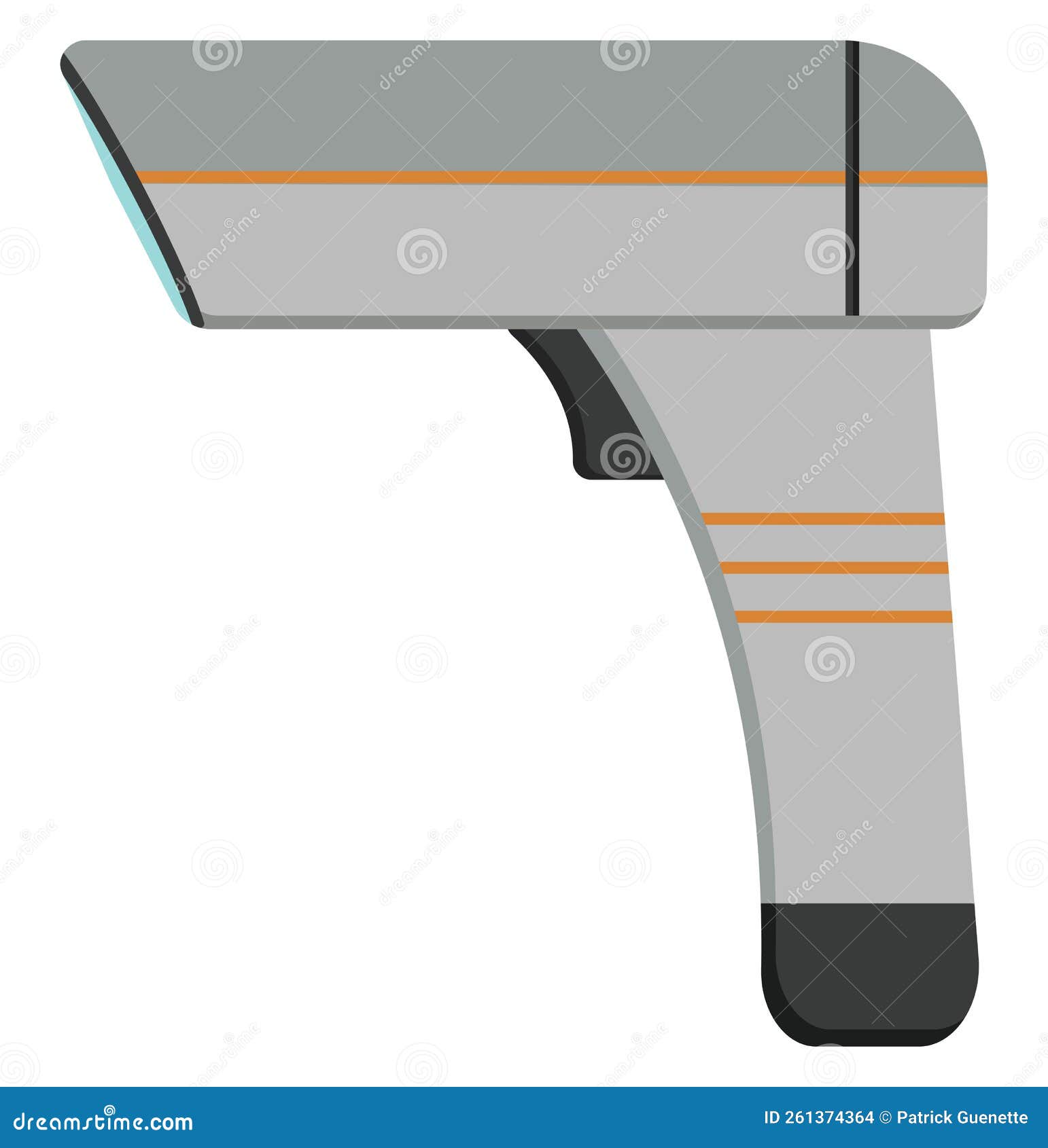 Barcode scanner, icon stock vector. Illustration of laser - 261374364