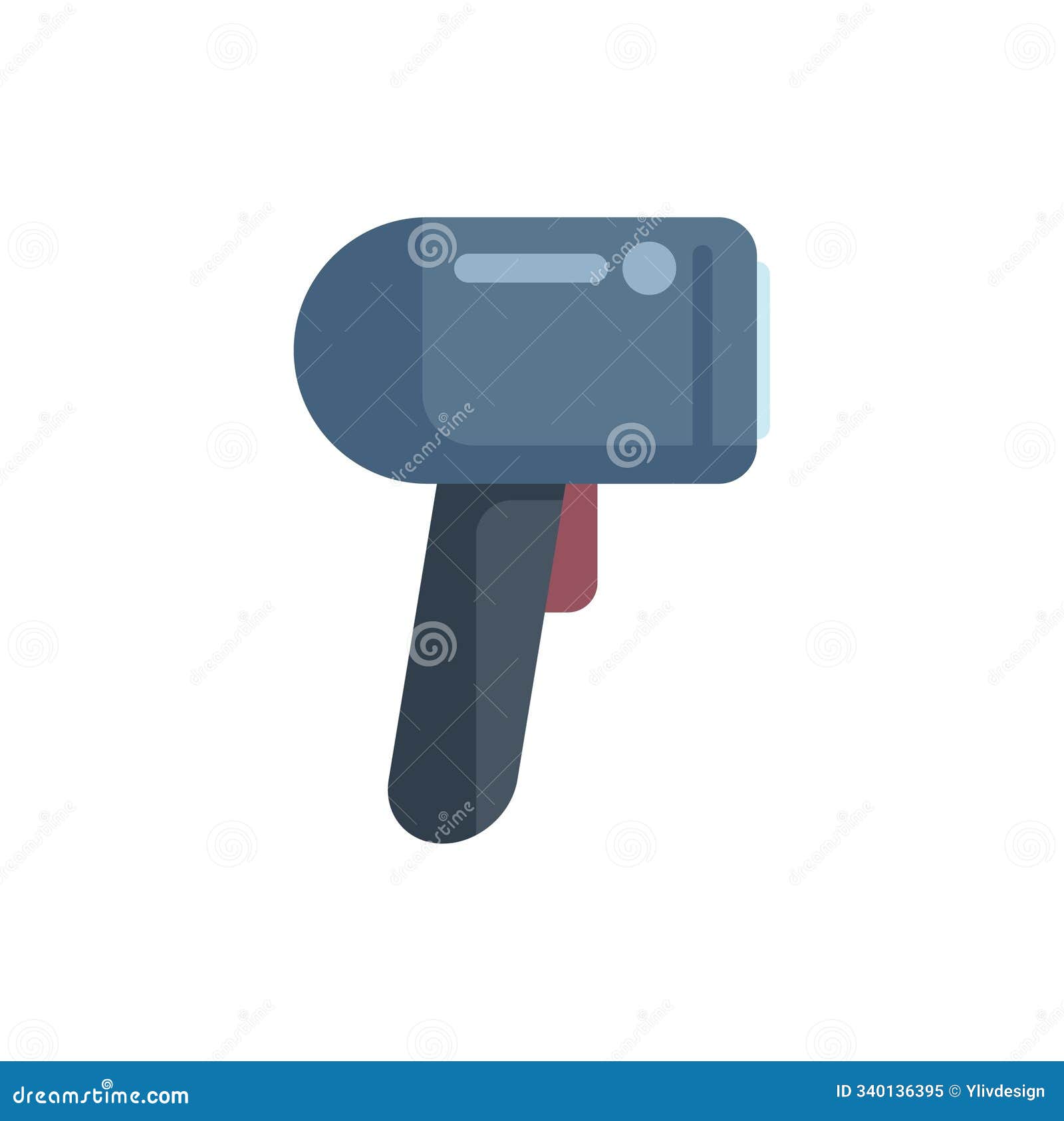 Barcode Scanner Scanning Code for Inventory Tracking Stock Illustration ...