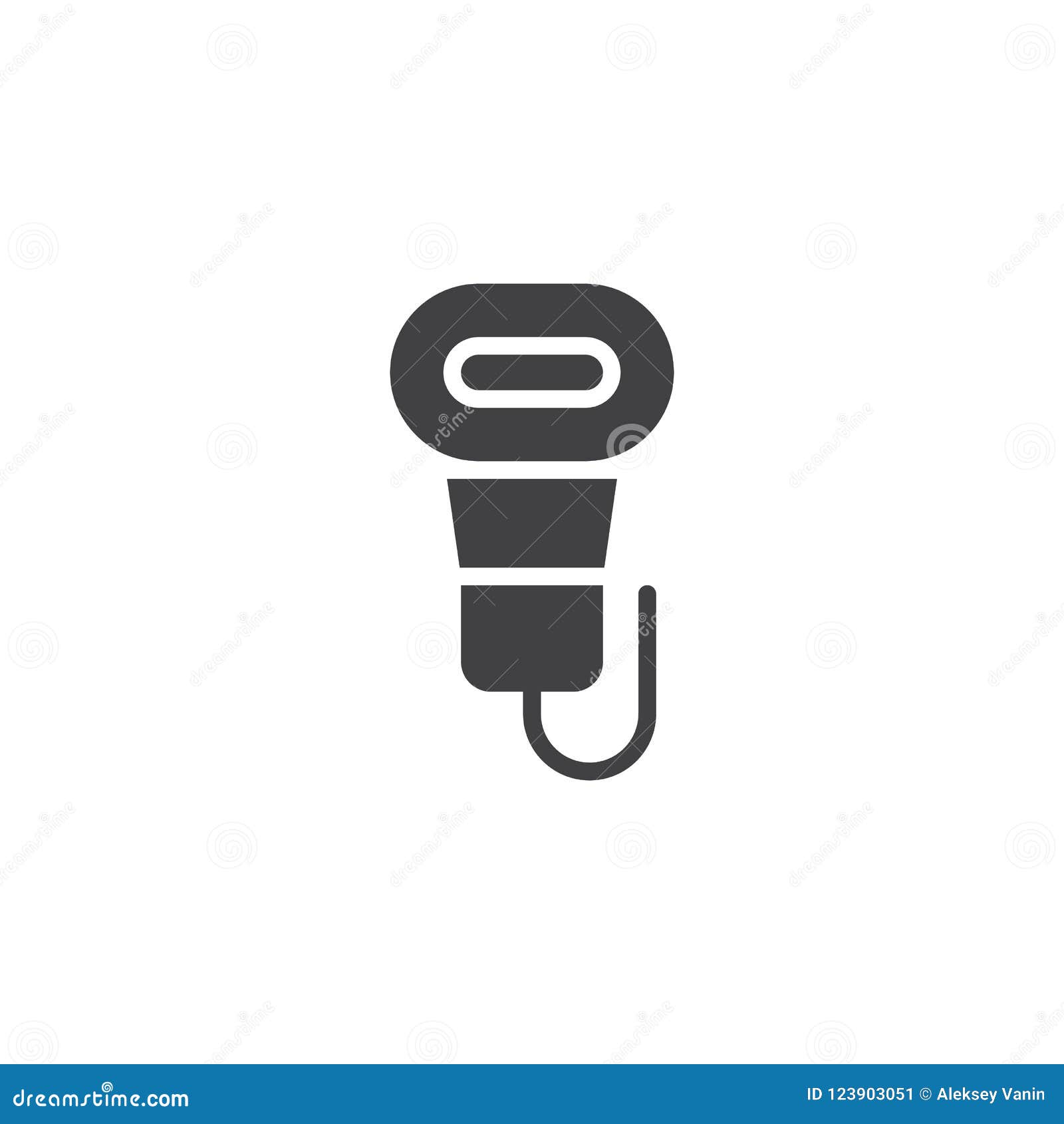 Barcode Scanner Vector Icon Stock Vector - Illustration of device ...