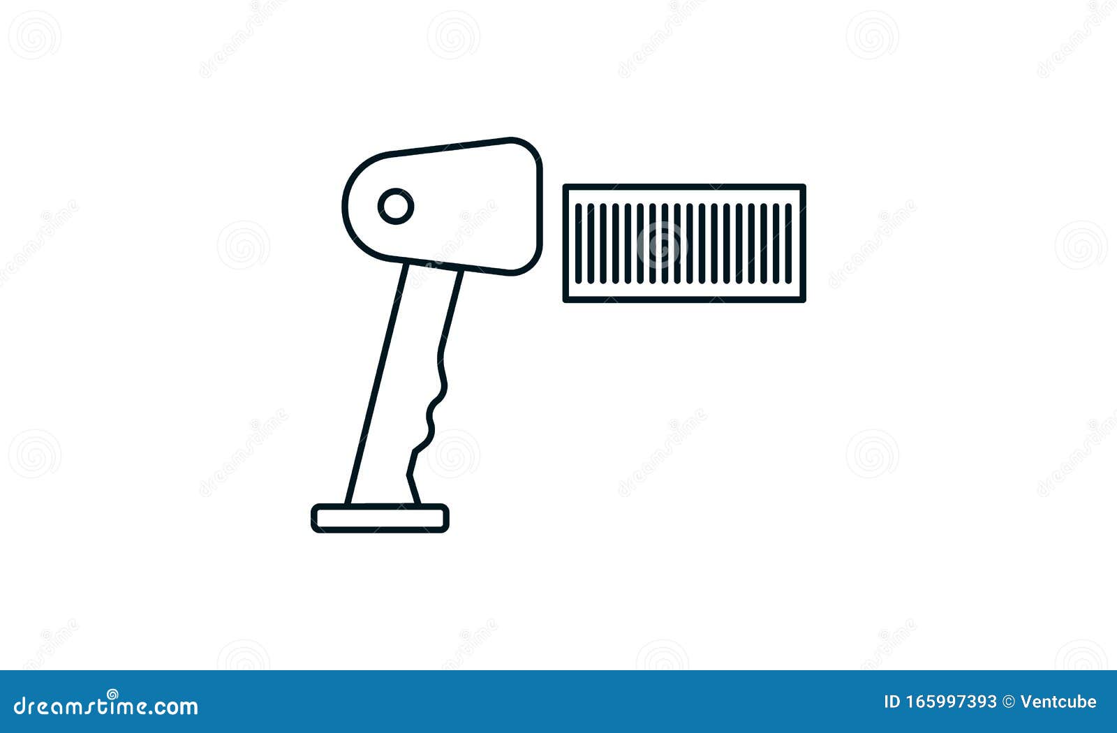 Barcode Scanner Icon Vector Illustration. Stock Vector - Illustration ...